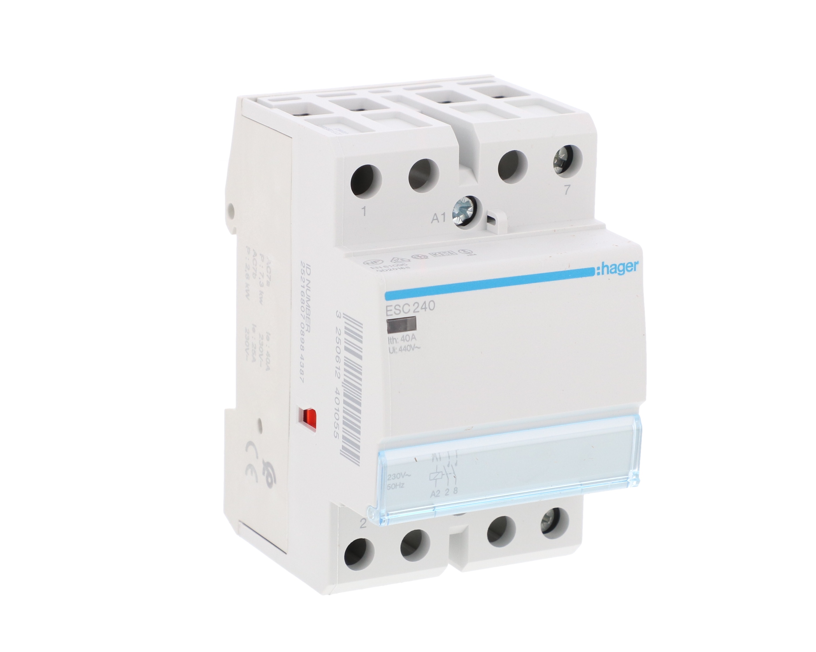 Stycznik modułowy 40A 2Z 0R 230V AC ESC240 – HAGER POLO | TIM SA