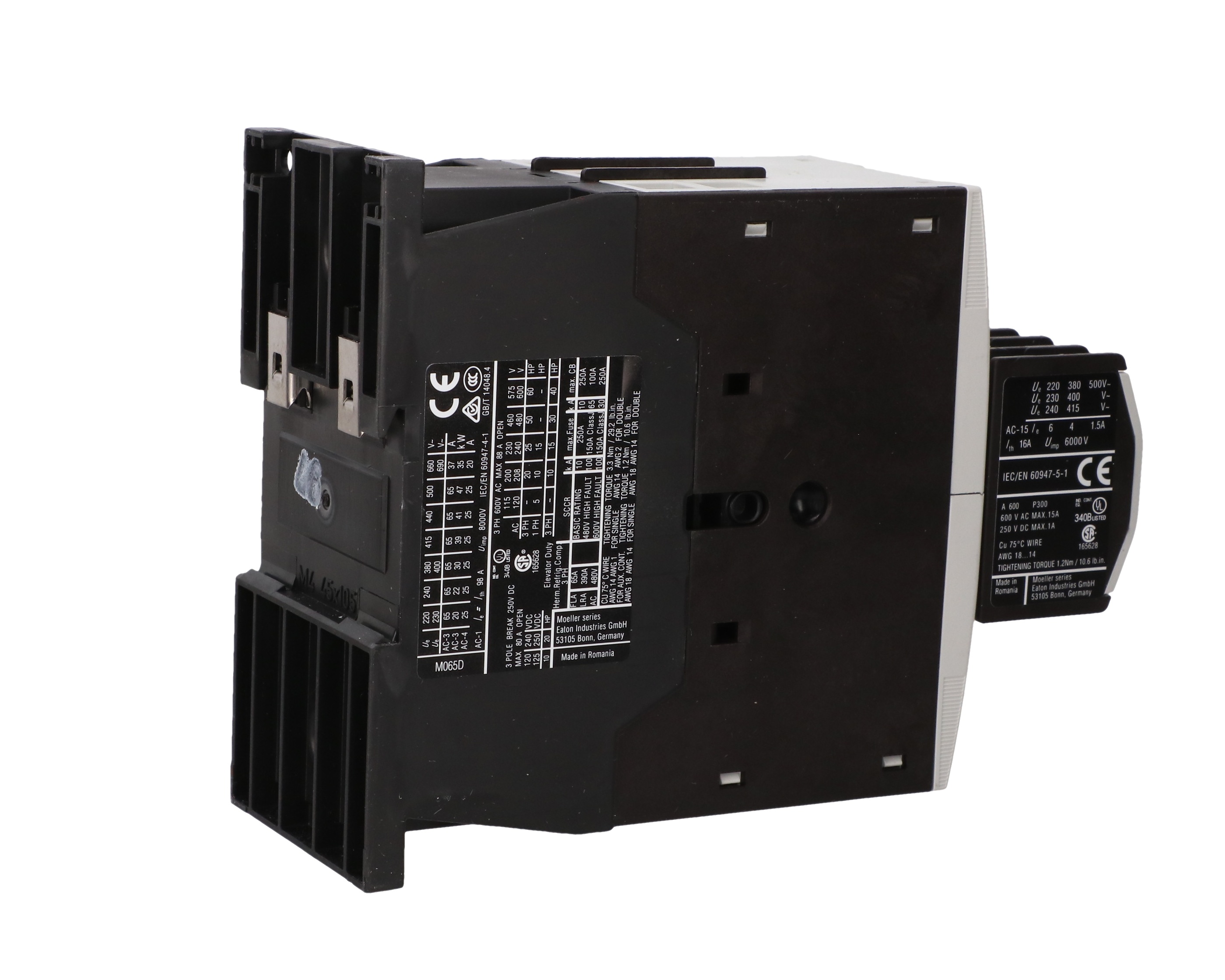 Stycznik mocy 65A 3P 24-27V DC 2Z 2R DILM65-22(RDC24) 277940 – EATON ...