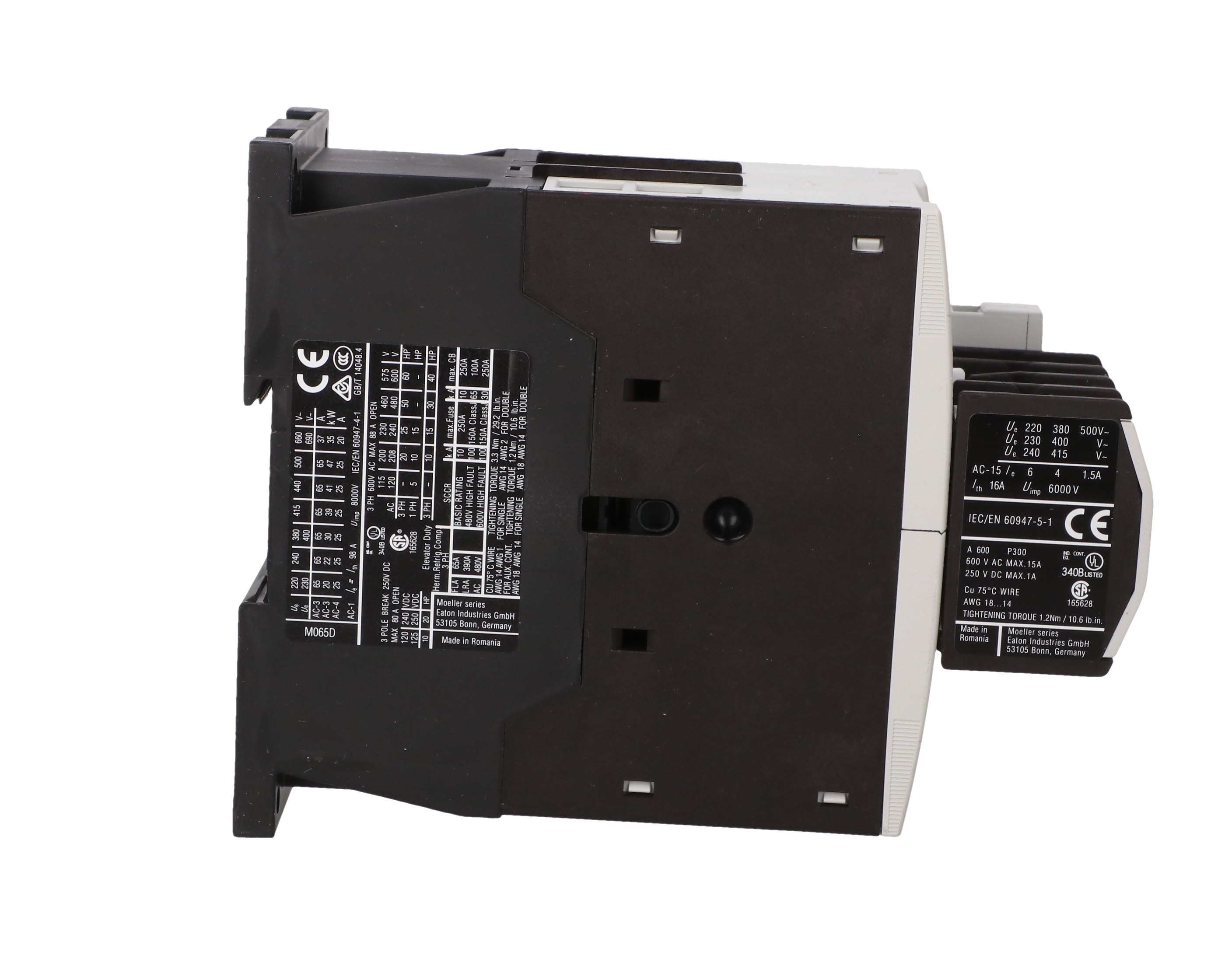 Stycznik mocy 65A 3P 24-27V DC 2Z 2R DILM65-22(RDC24) 277940 – EATON ...