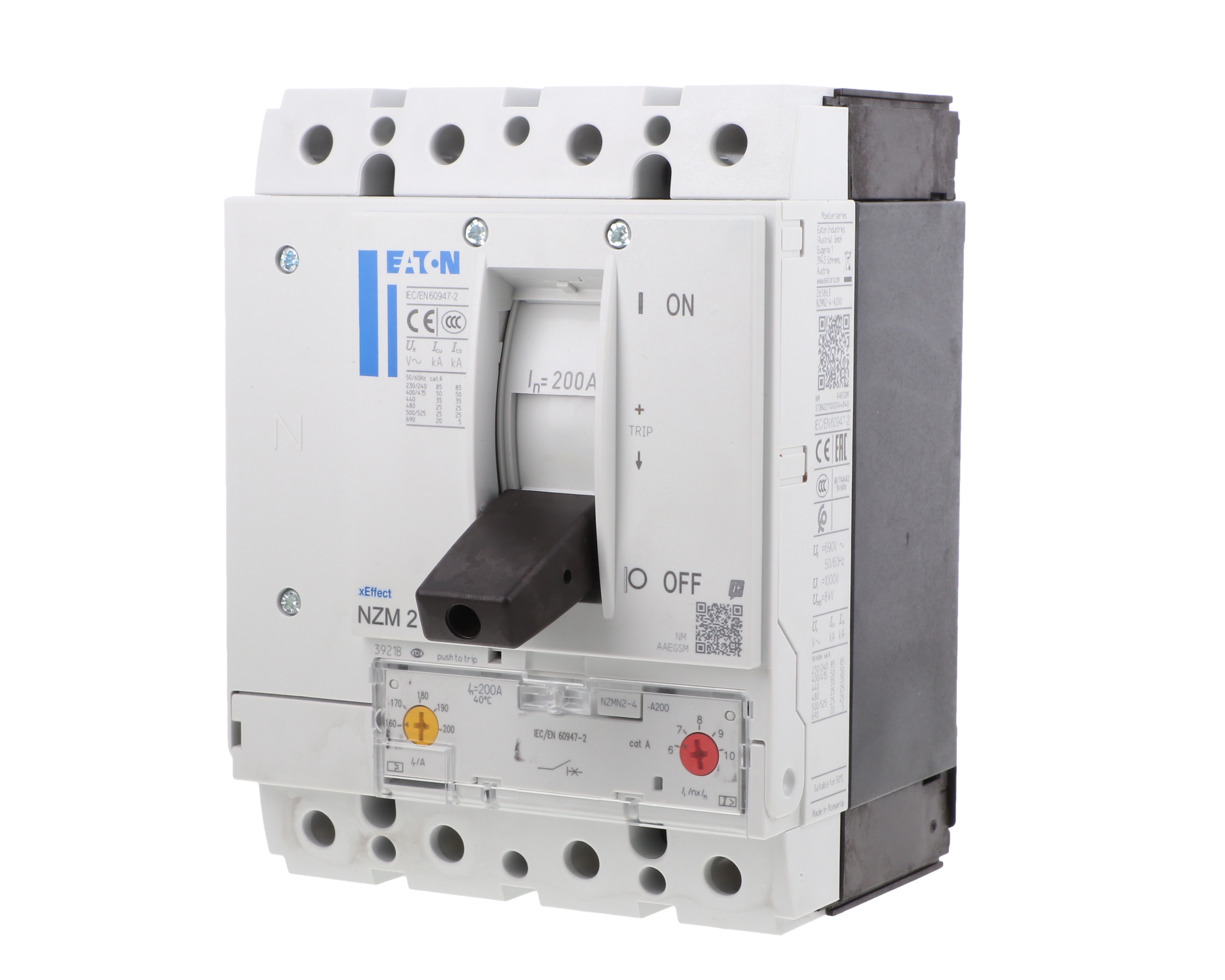 Wyłącznik mocy 4P 200A 50kA NZMN2-4-A200 265863 – EATON | TIM SA