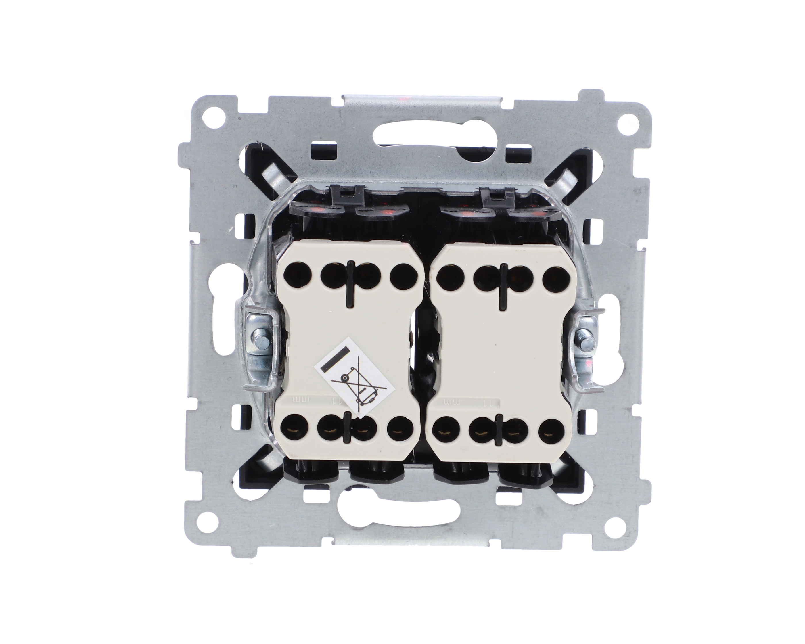 Simon 54 Łącznik krzyżowy podwójny 10AX 250V, szybkozłącza, antracyt ...