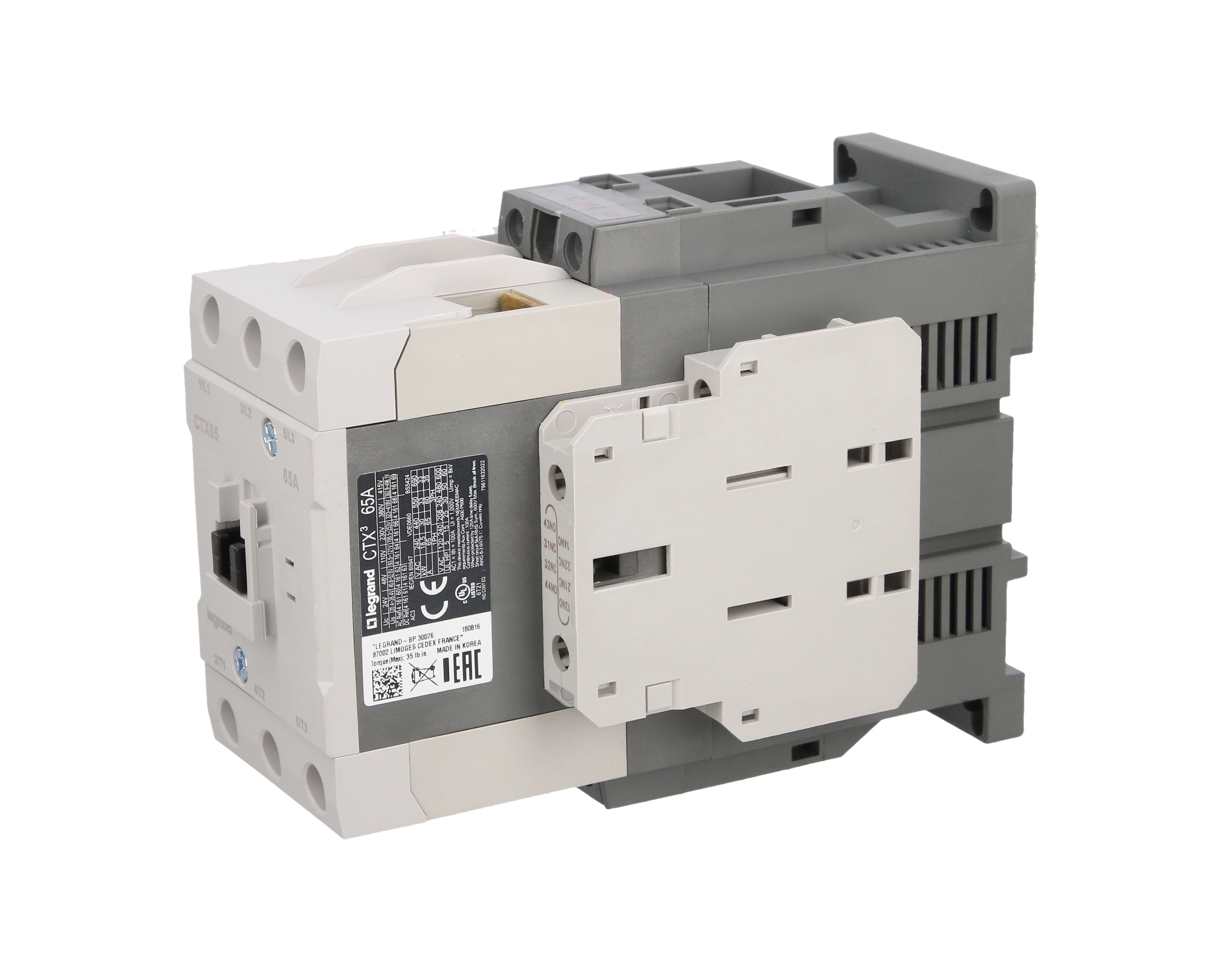 Stycznik mocy 65A 3P 24V DC 2Z 2R CTX3 416161 – LEGRAND | TIM SA