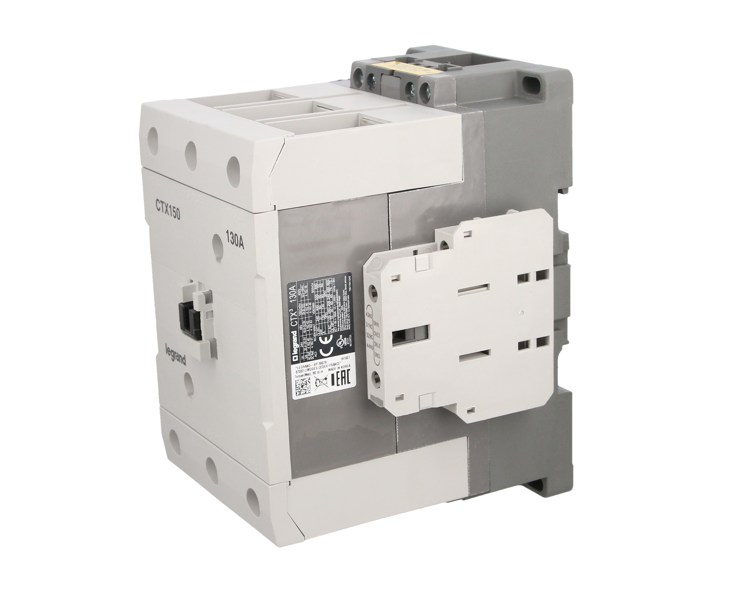 Stycznik mocy 130A 3P 100-240V AC/DC 2Z 2R CTX3 416246 – LEGRAND | TIM SA