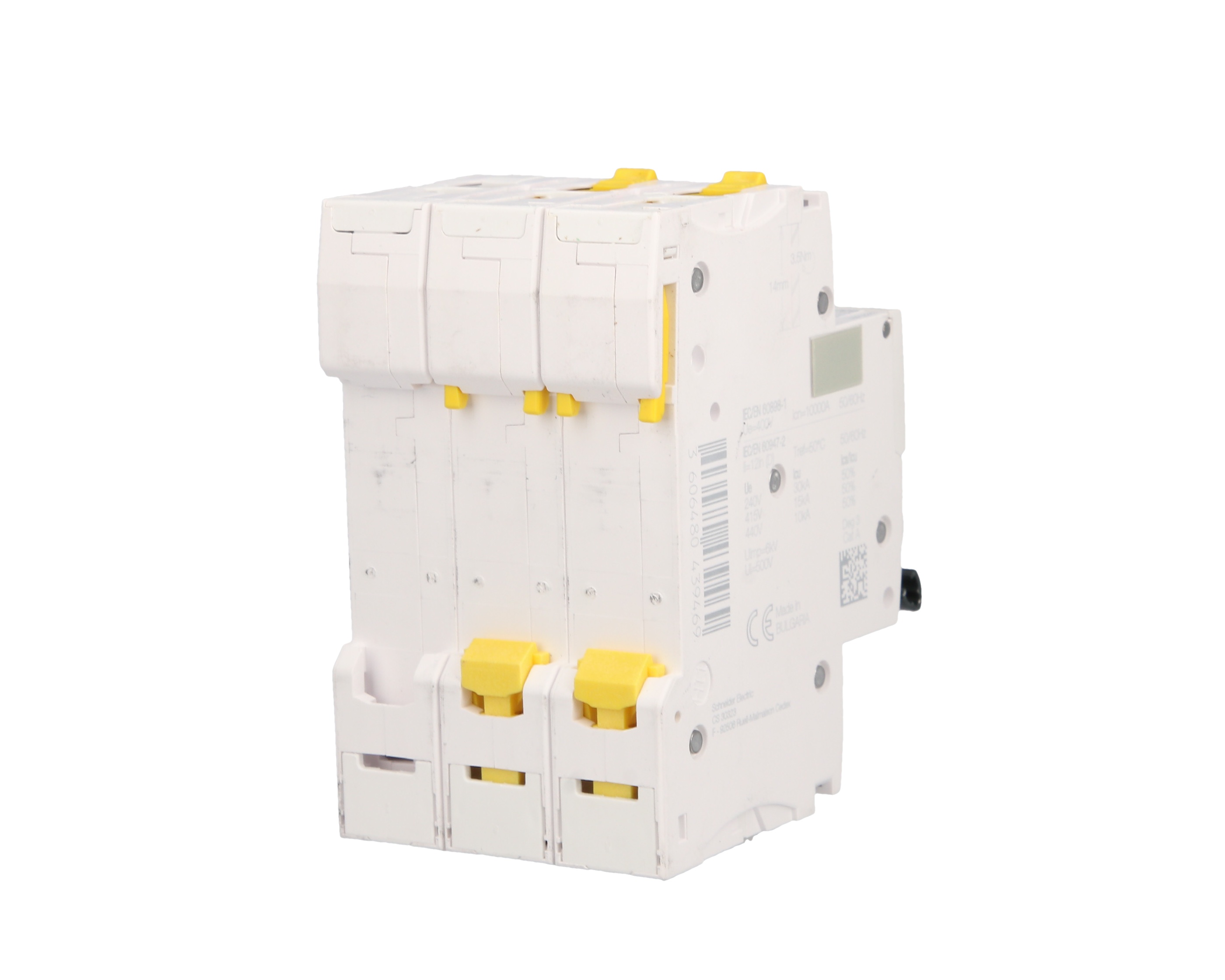 Wyłącznik nadprądowy 3P D 63A 10kA AC iC60H-D63-3 A9F08363 – Schneider ...