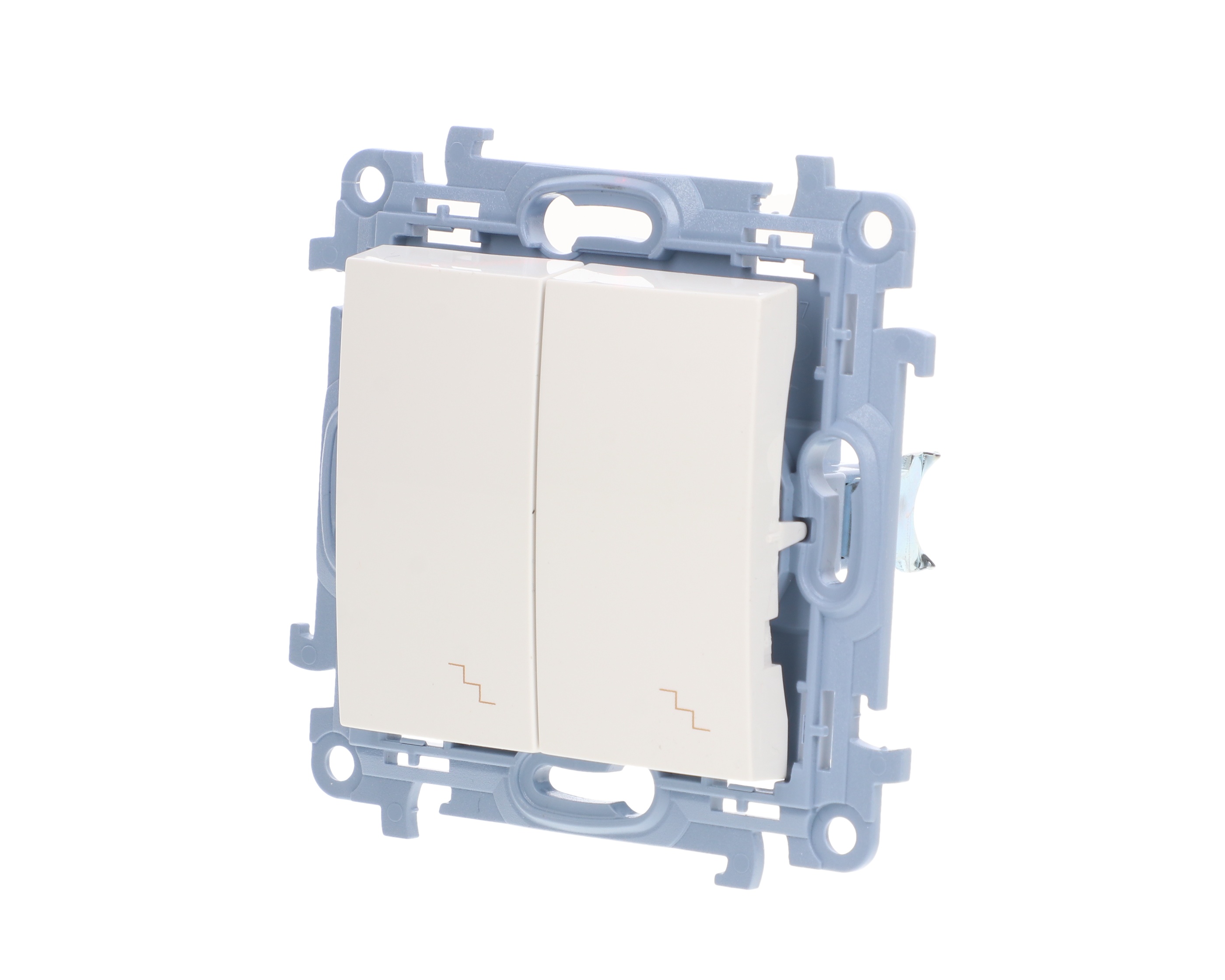 Simon 10 Łącznik schodowy podwójny z podświetleniem LED 10AX biały CW6 ...