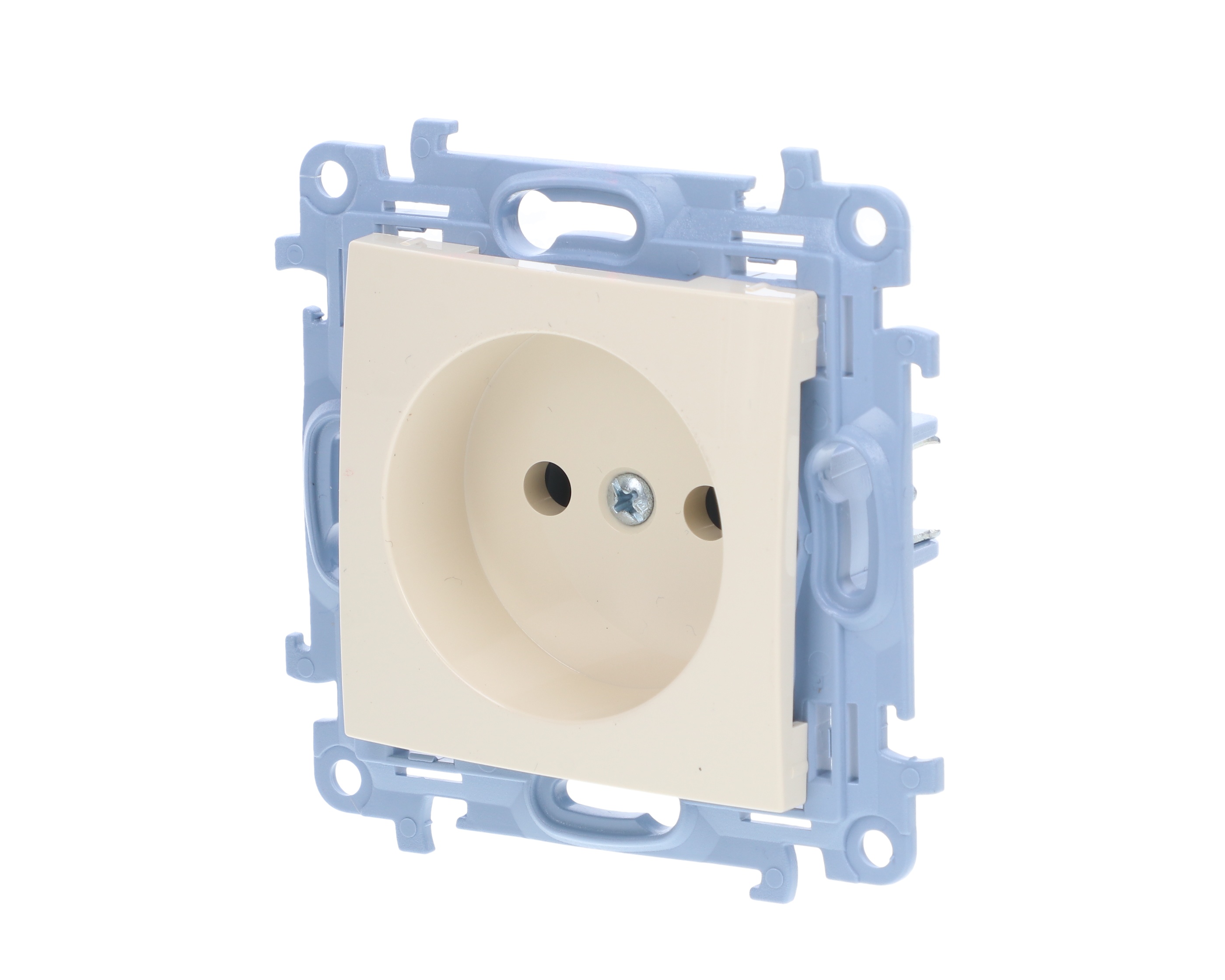 Simon 10 Gniazdo pojedyncze b/u kremowe 16A 250V IP20 CG1.01/41 ...