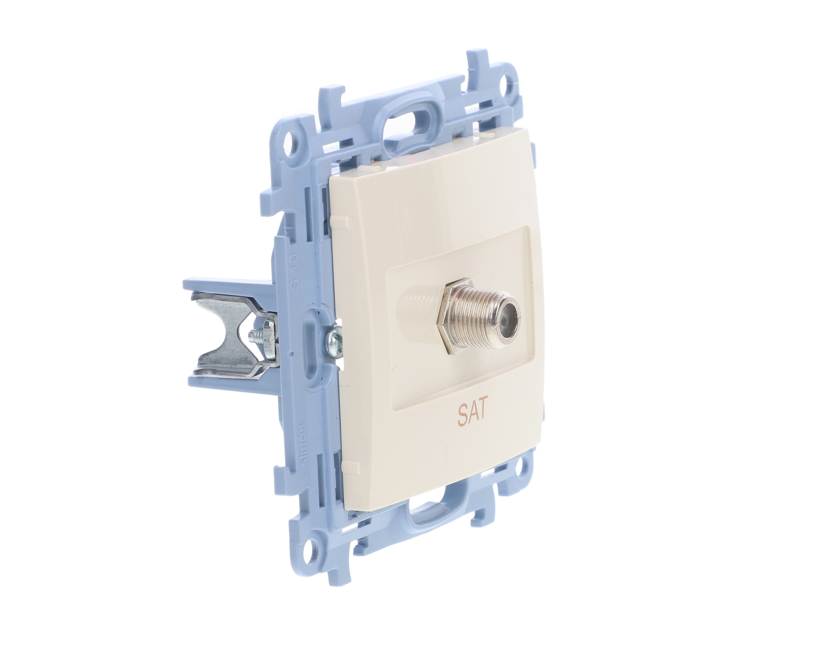 Simon 10 Gniazdo antenowe pojedyncze typu F kremowy CASF1.01/41 ...