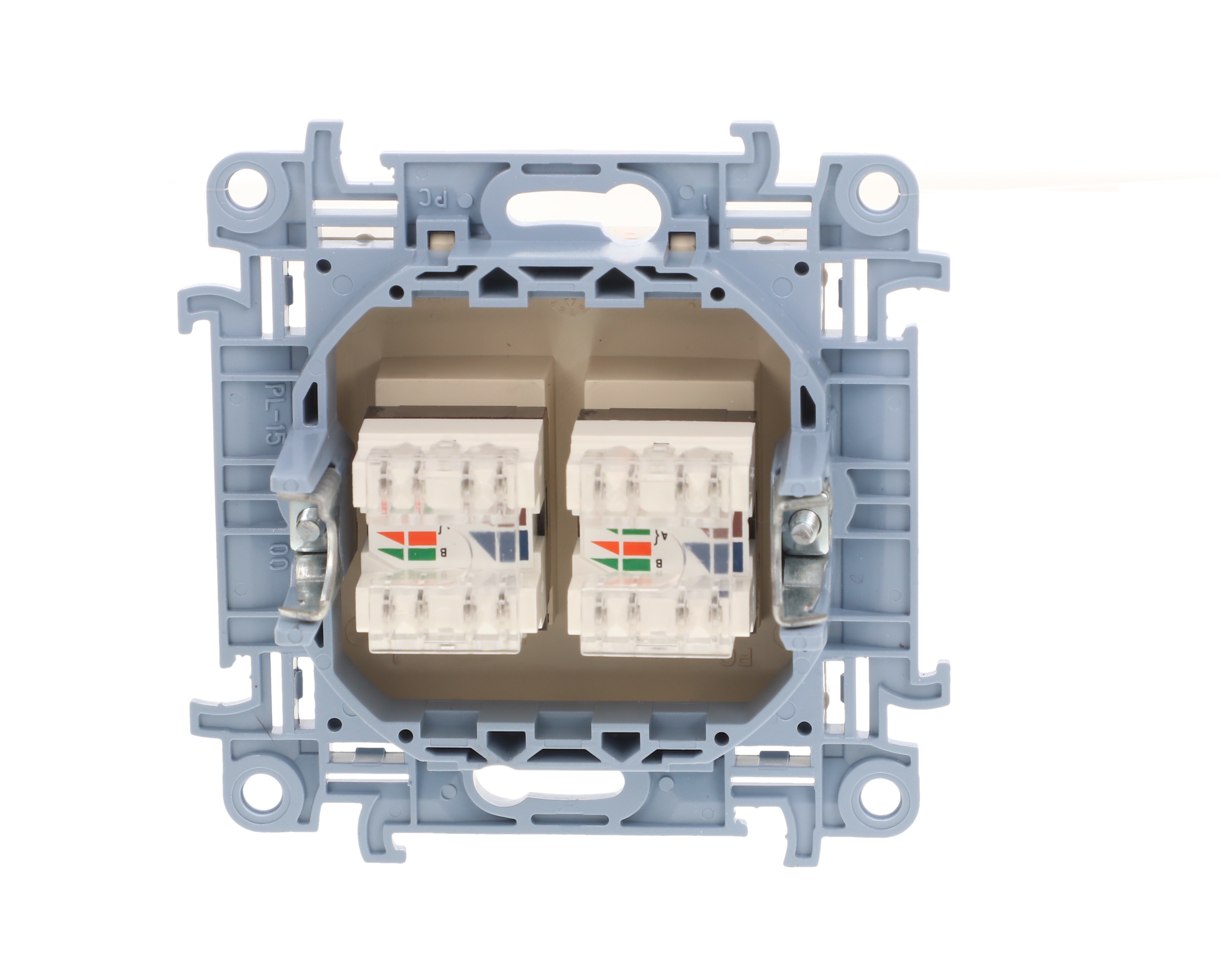 Simon 10 Gniazdo komputerowe podwójne RJ45 kat.6 kremowe C62.01/41 ...