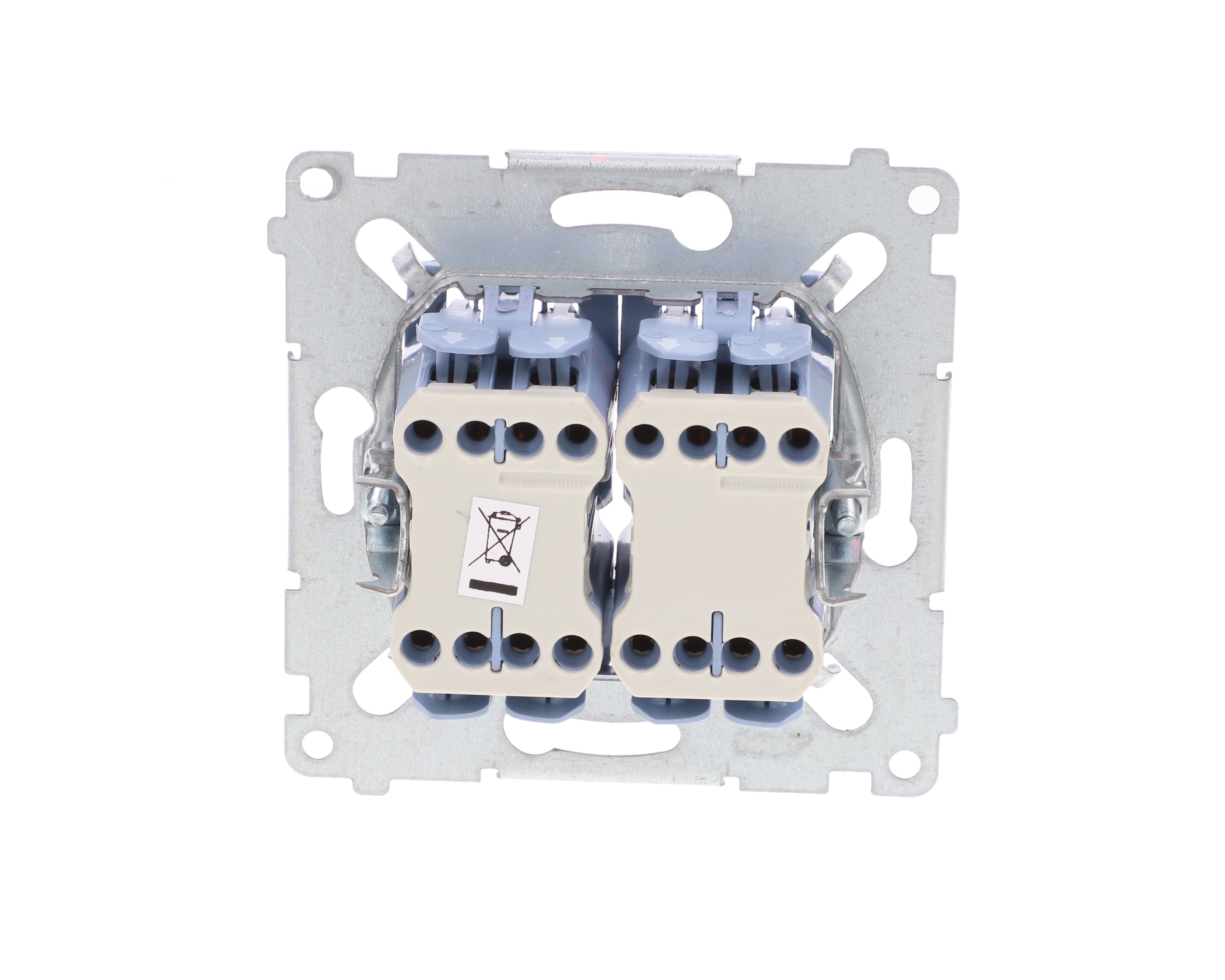 Simon 54 Łącznik krzyżowy podwójny mechanizm 10AX 250V, szybkozłącza ...