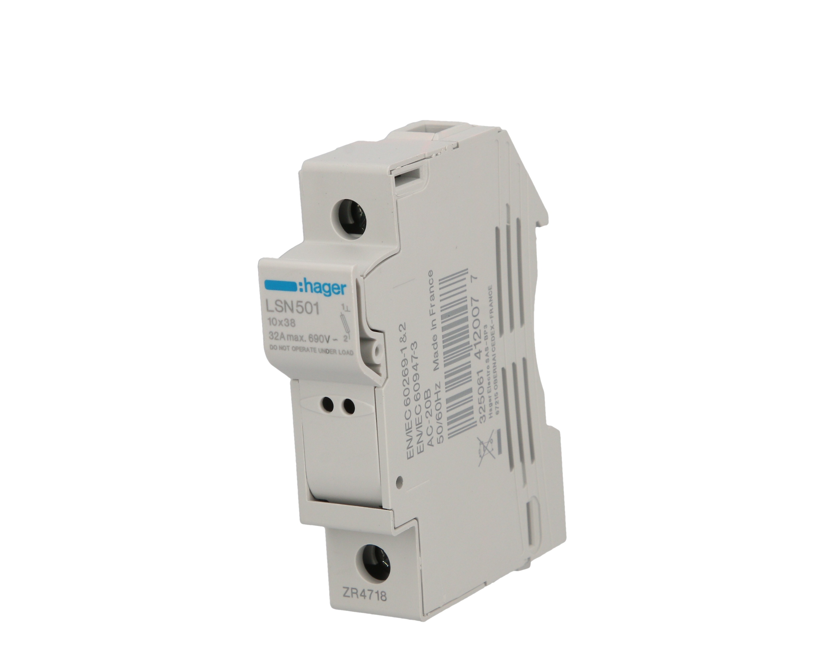 Rozłącznik bezpiecznikowy cylindryczny 1P 32A 10x38mm L38 LSN501 ...