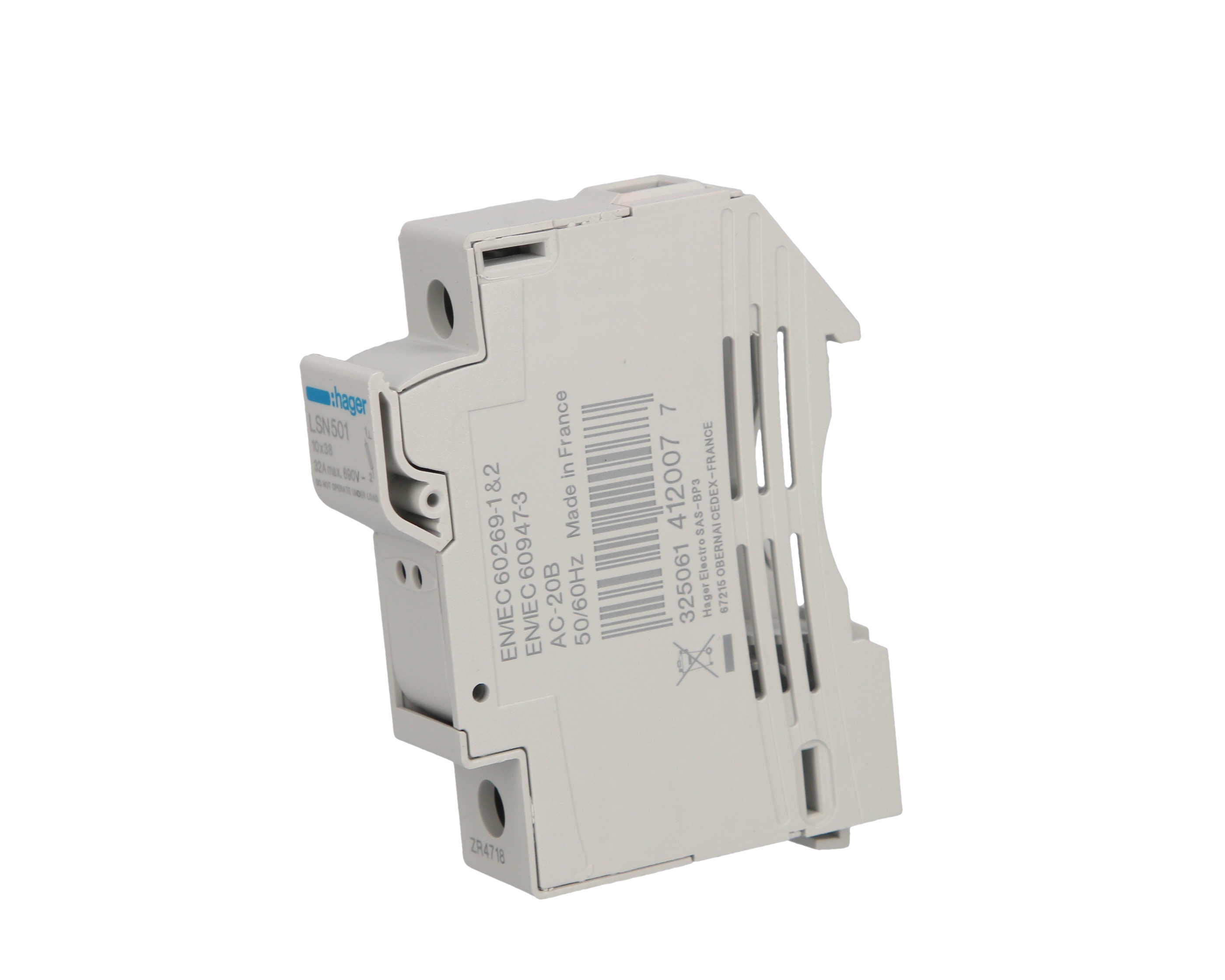 Rozłącznik bezpiecznikowy cylindryczny 1P 32A 10x38mm L38 LSN501 ...