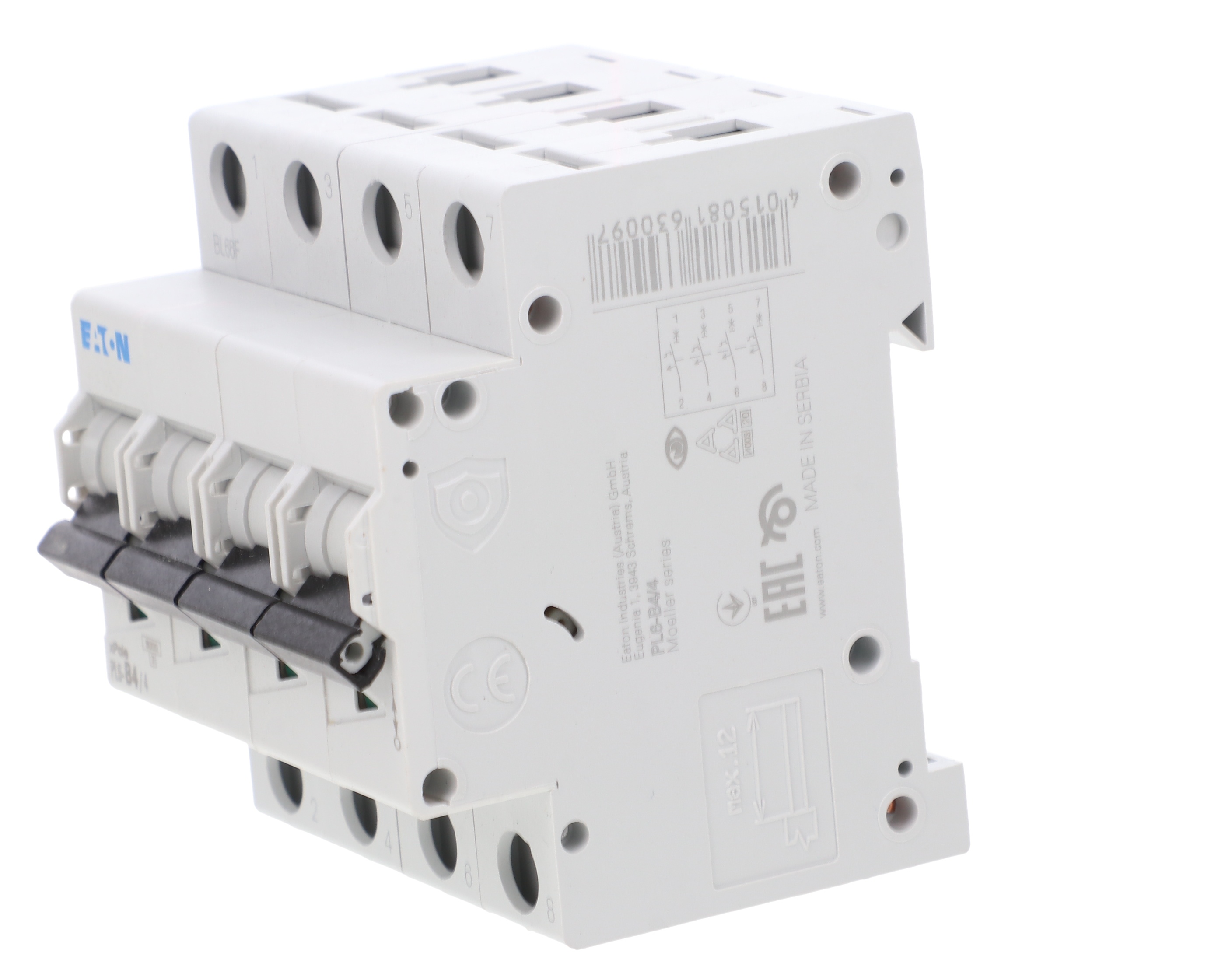 Wyłącznik Nadprądowy 4p B 4a 6ka Ac Pl6 B4 4 166501 Eaton Tim Sa