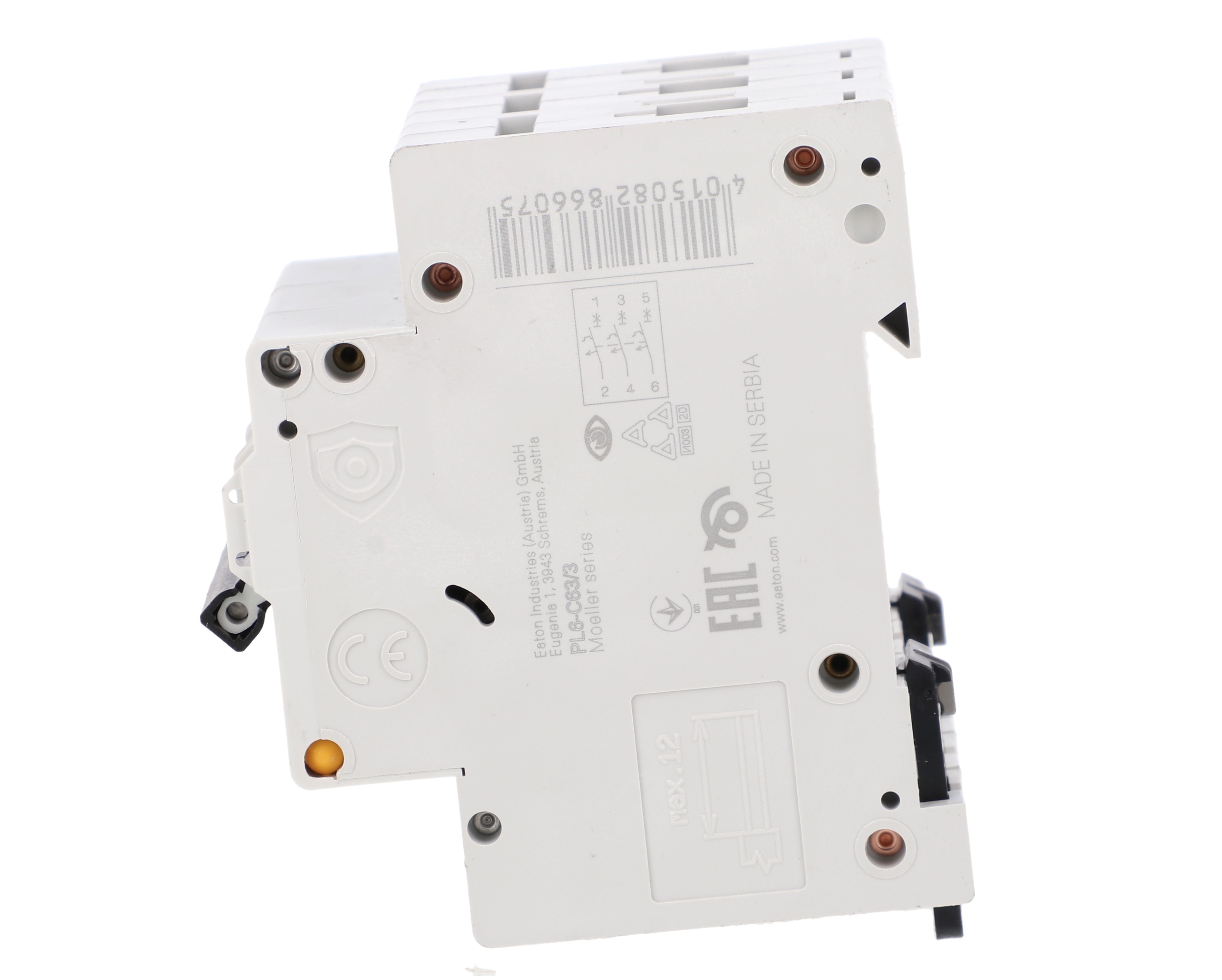 Wyłącznik nadprądowy 3P C 63A 6kA AC PL6-C63/3 286607 – EATON | TIM SA