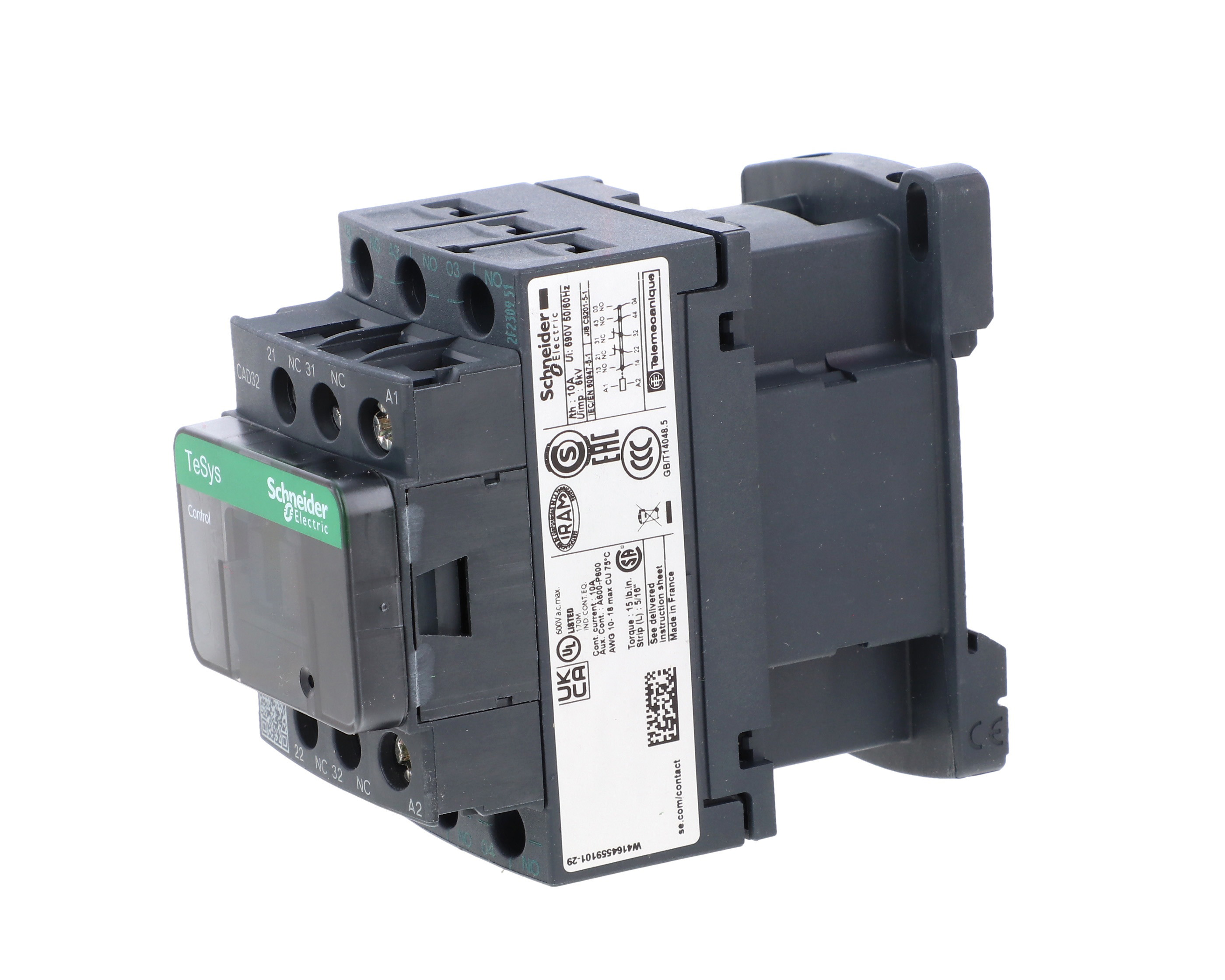 TeSys Deca Stycznik pomocniczy 9A 2Z 3R 48V AC CAD32E7 – Schneider | TIM SA