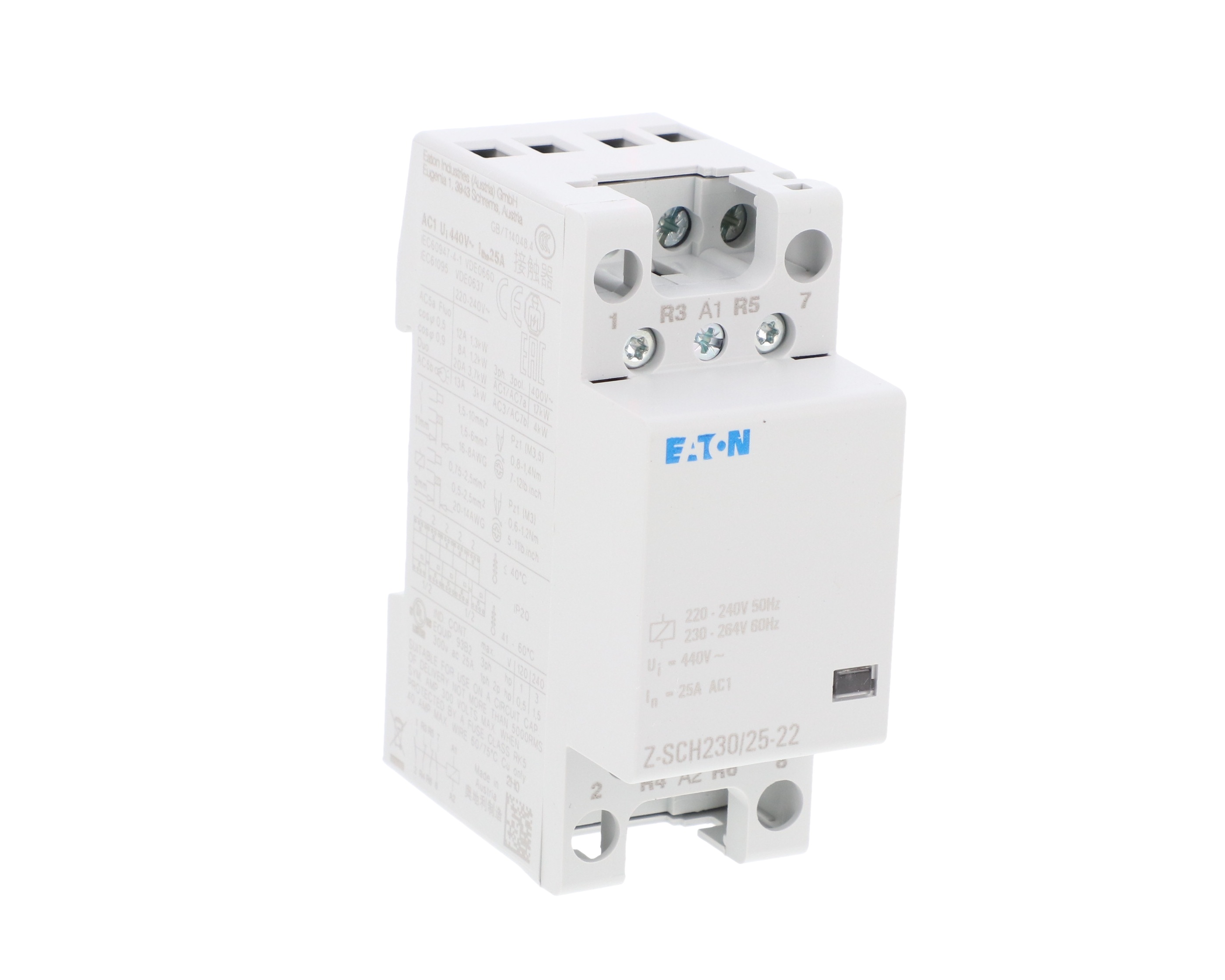 Stycznik modułowy 25A 2Z 2R 230V AC Z-SCH230/25-22 248849 – EATON | TIM SA