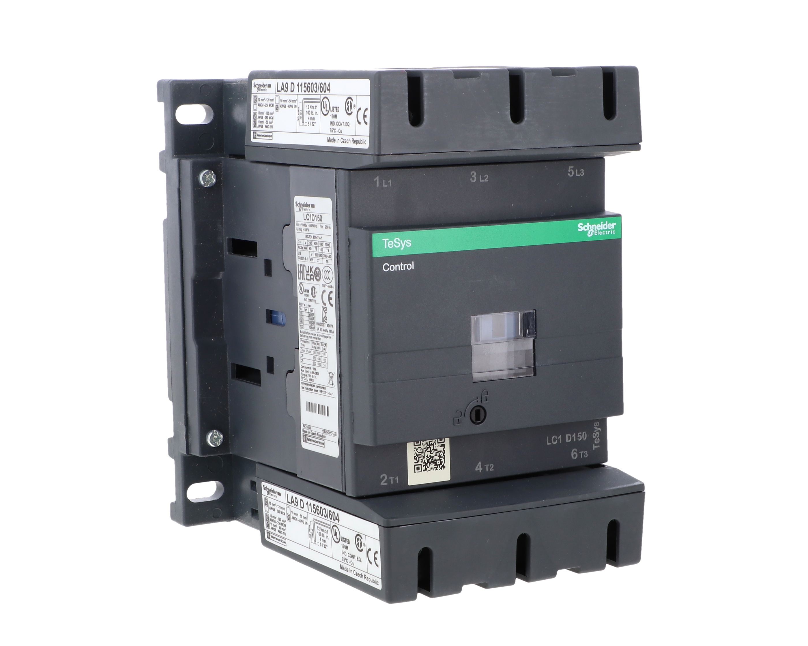TeSys Deca Stycznik mocy 150A 3P 230V AC 1Z 1R LC1D150P7 – Schneider ...