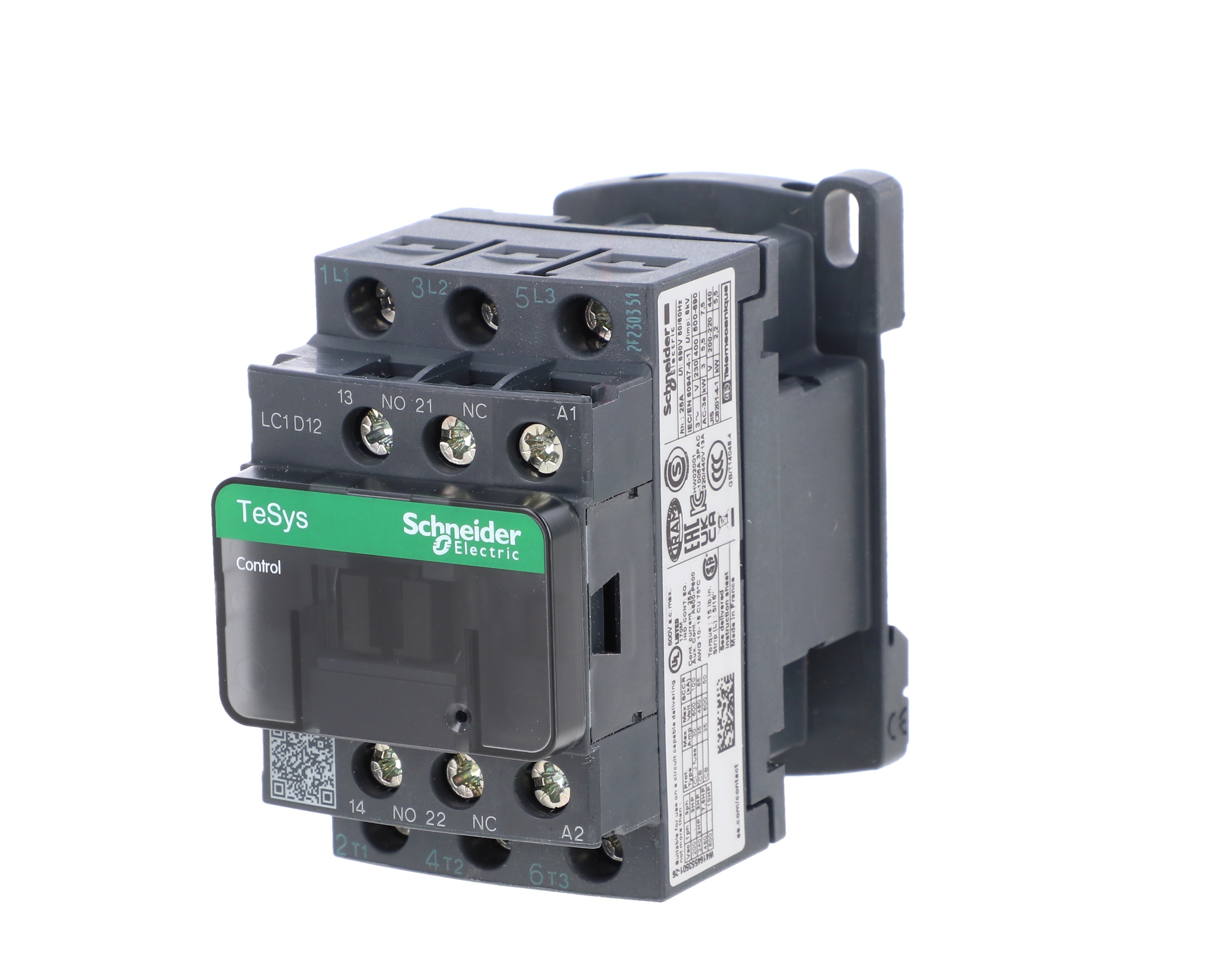 TeSys Deca Stycznik mocy 12A 3P 110V AC 1Z 1R LC1D12F7 – Schneider | TIM SA