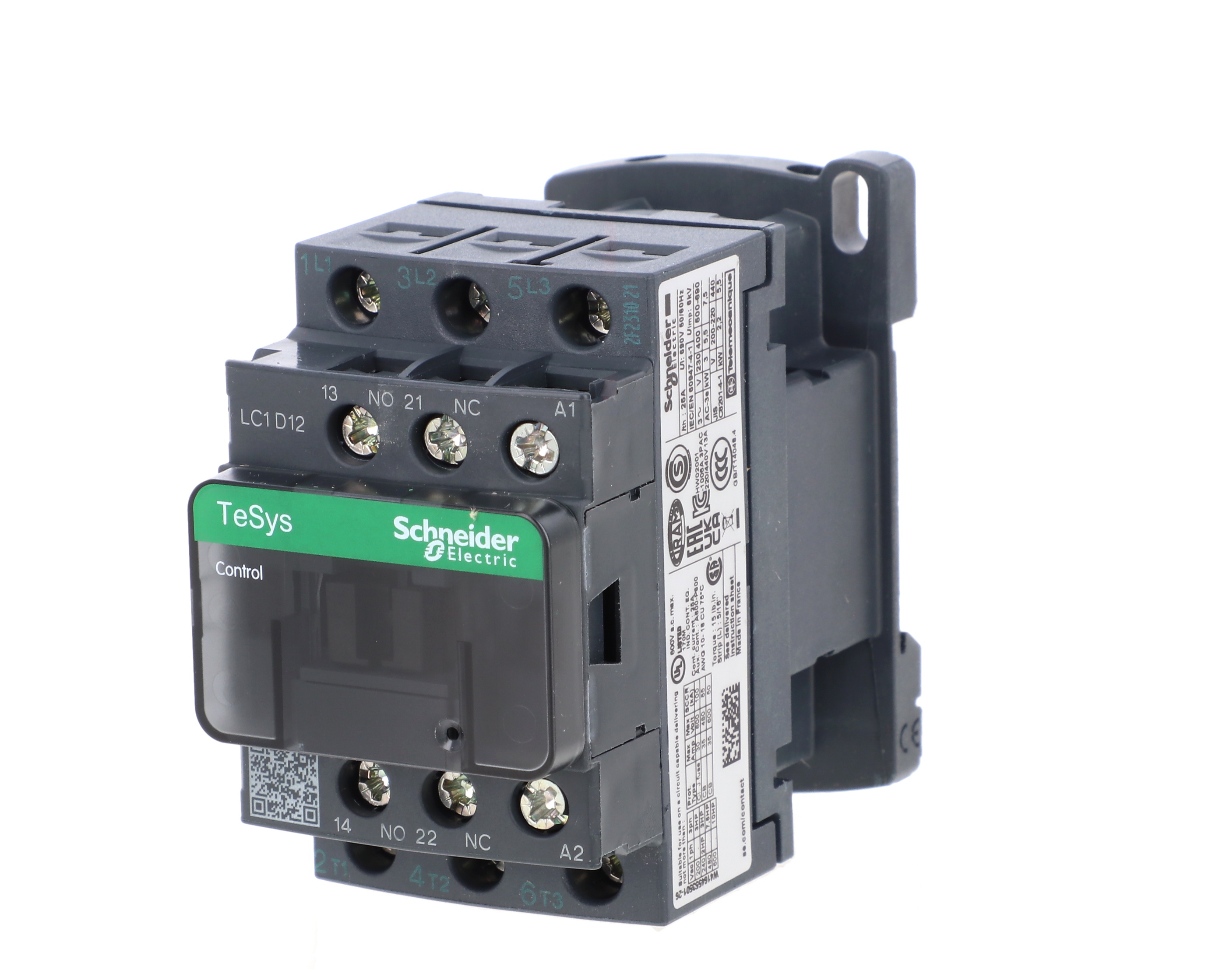 TeSys Deca Stycznik mocy 12A 3P 48V AC 1Z 1R LC1D12E7 – Schneider | TIM SA