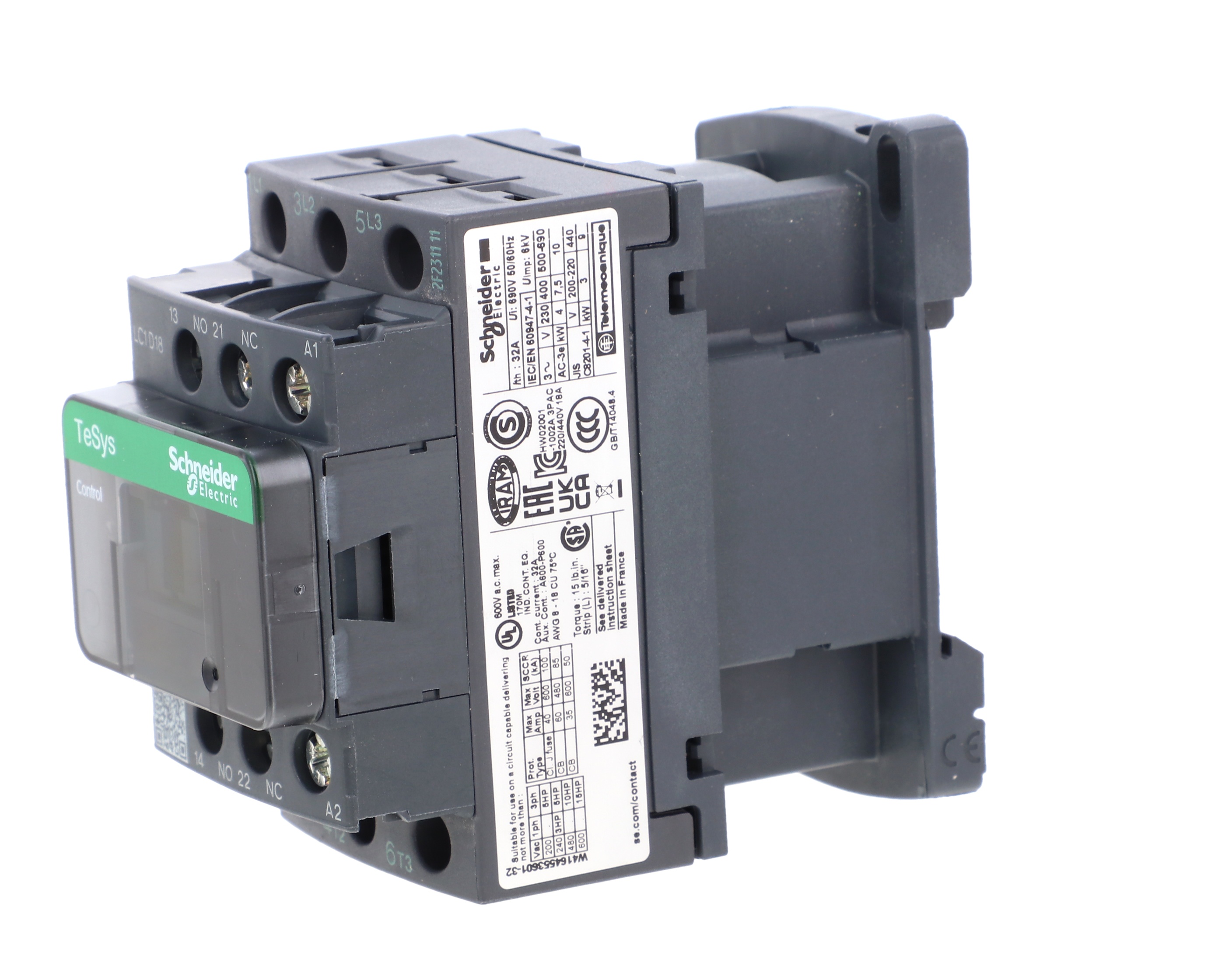 TeSys Deca Stycznik mocy 18A 3P 48V AC 1Z 1R LC1D18E7 – Schneider | TIM SA