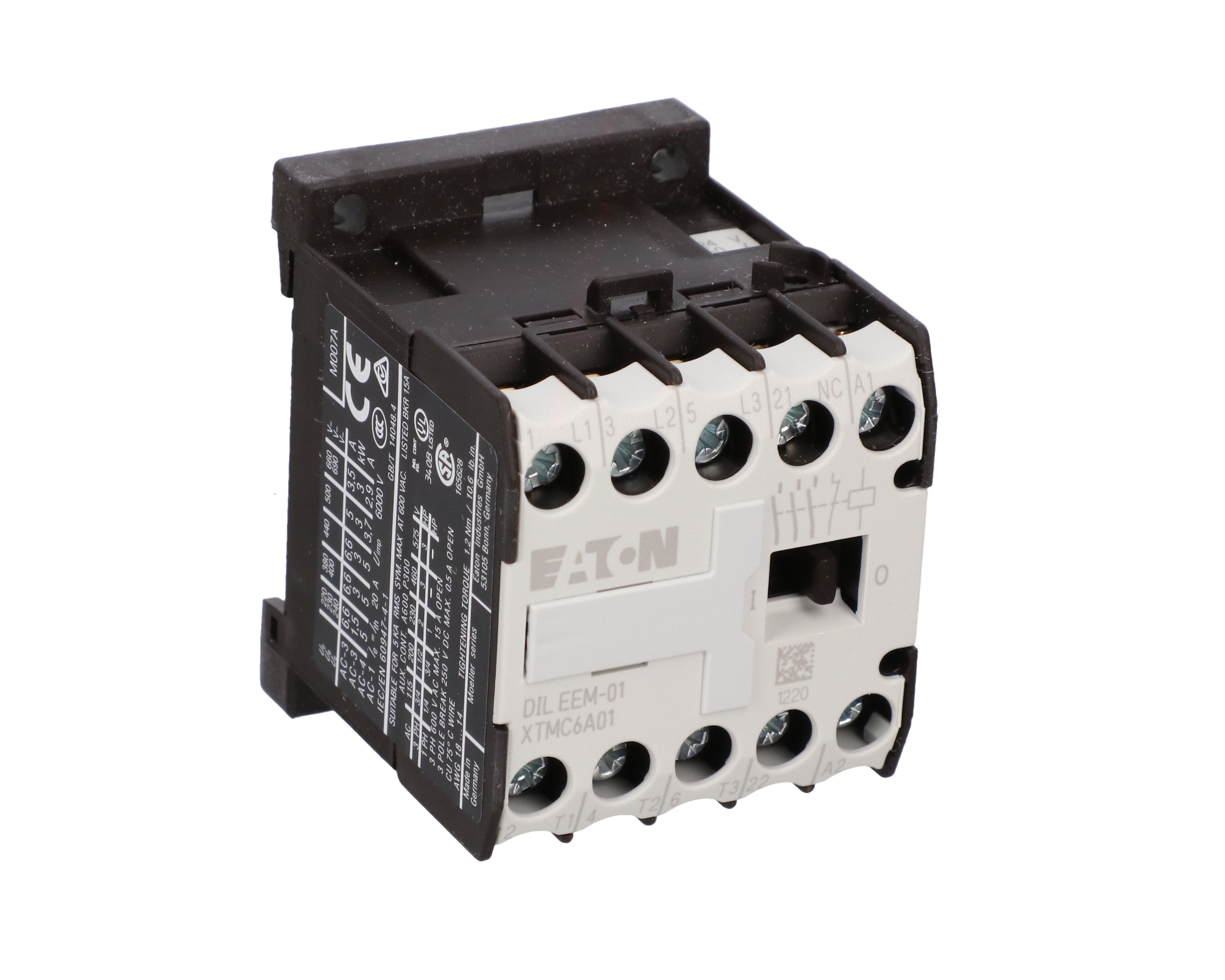 Stycznik mocy 6A 3P 24V AC 0Z 1R DILEEM-01(24V50/60HZ) 051621 – EATON ...