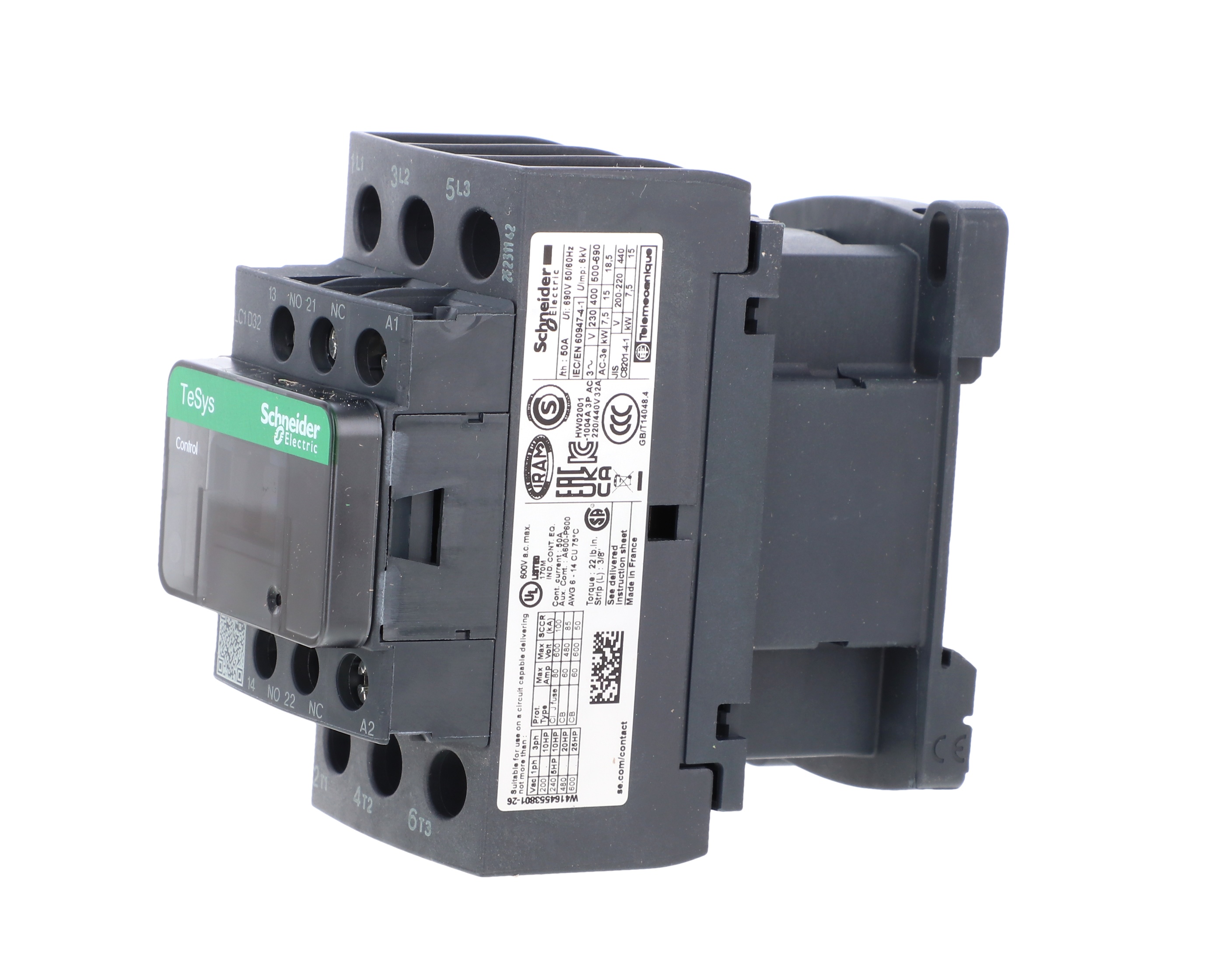 TeSys Deca Stycznik mocy 32A 3P 24V AC 1Z 1R LC1D32B7 – Schneider | TIM SA