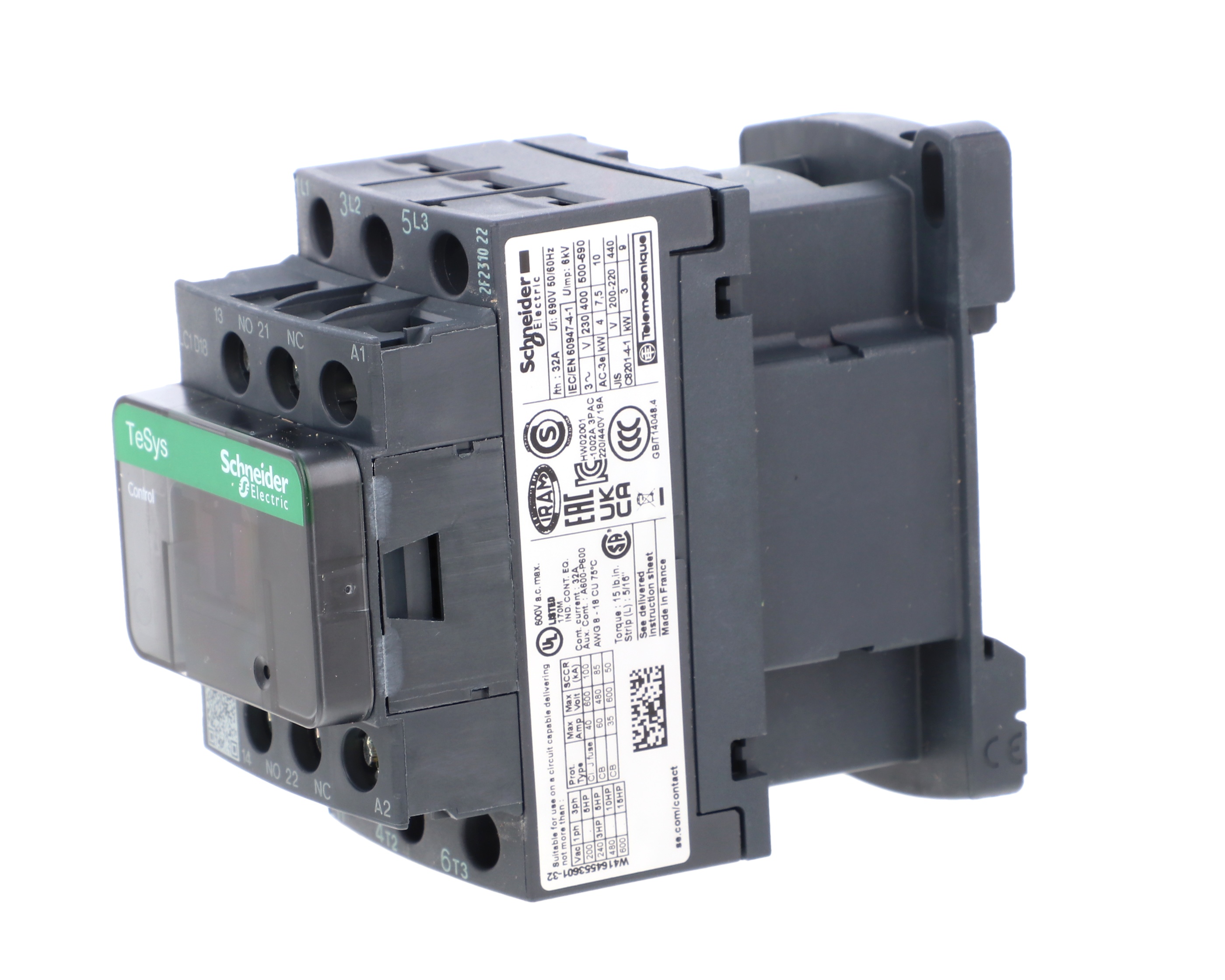 TeSys Deca Stycznik mocy 18A 3P 110V AC 1Z 1R LC1D18F7 – Schneider | TIM SA