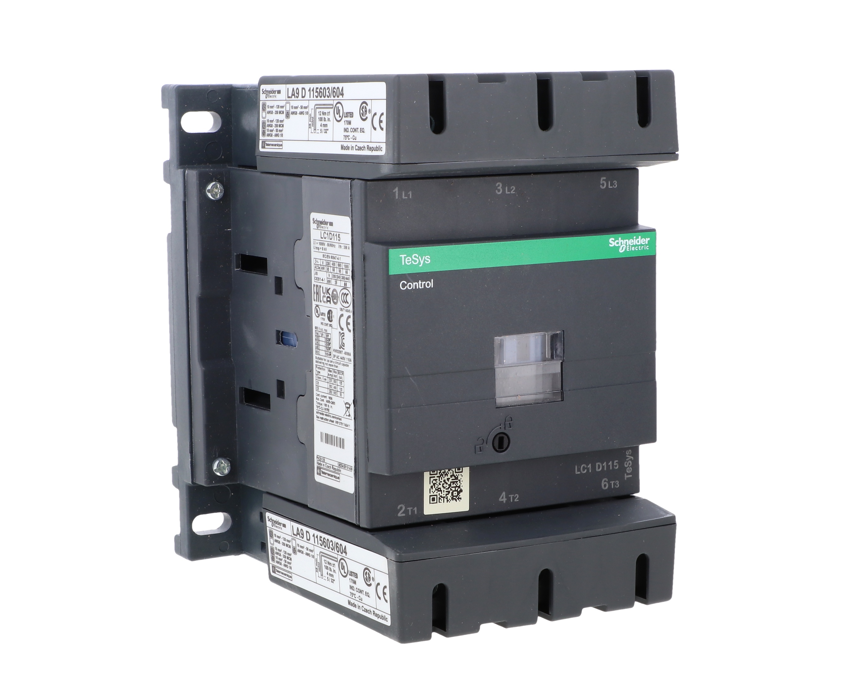 TeSys Deca Stycznik mocy 115A 3P 230V AC 1Z 1R LC1D115P7 – Schneider ...