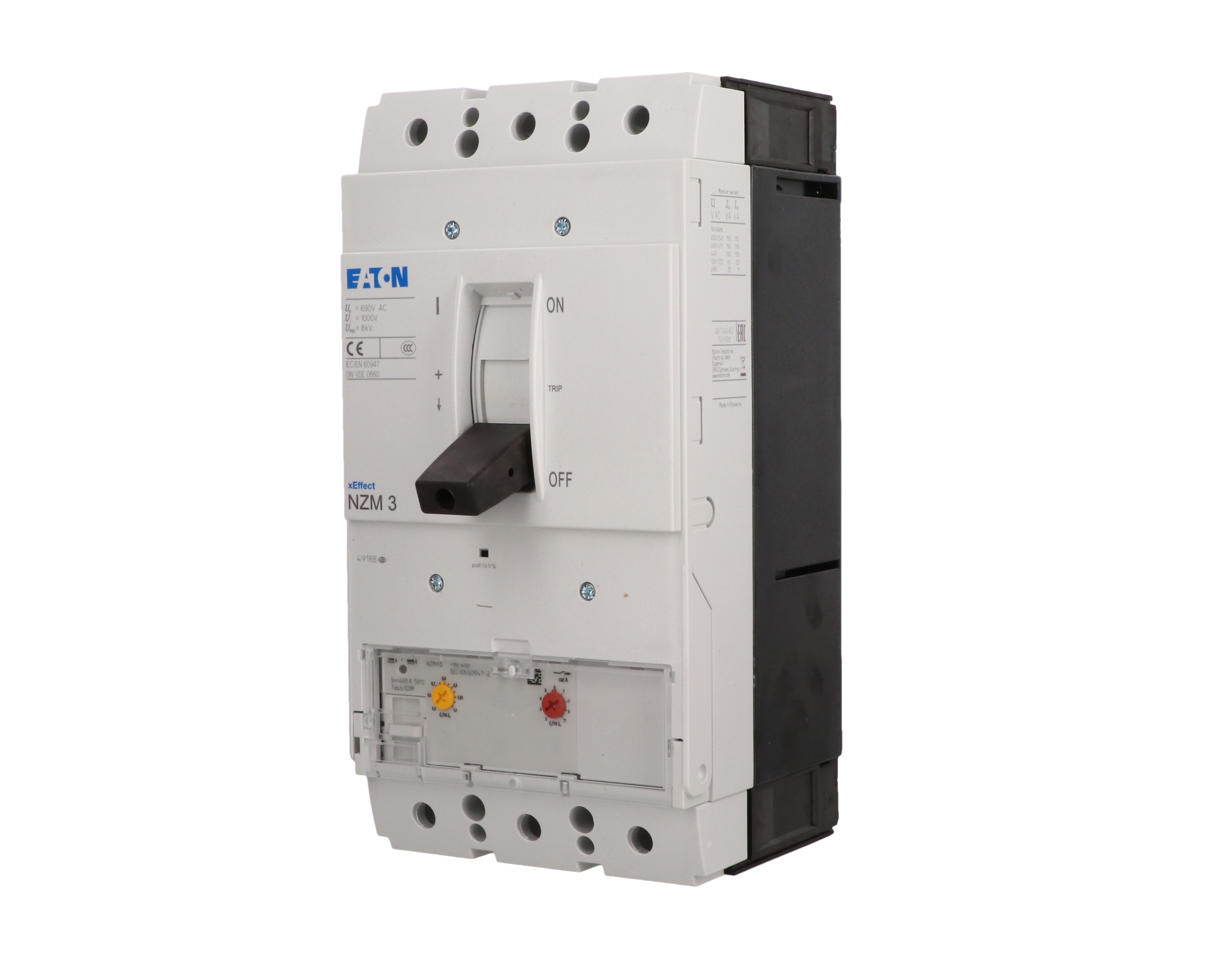 Wyłącznik mocy 400A 3P 150kA NZMH3-AE400 100kA 259117 – EATON | TIM SA