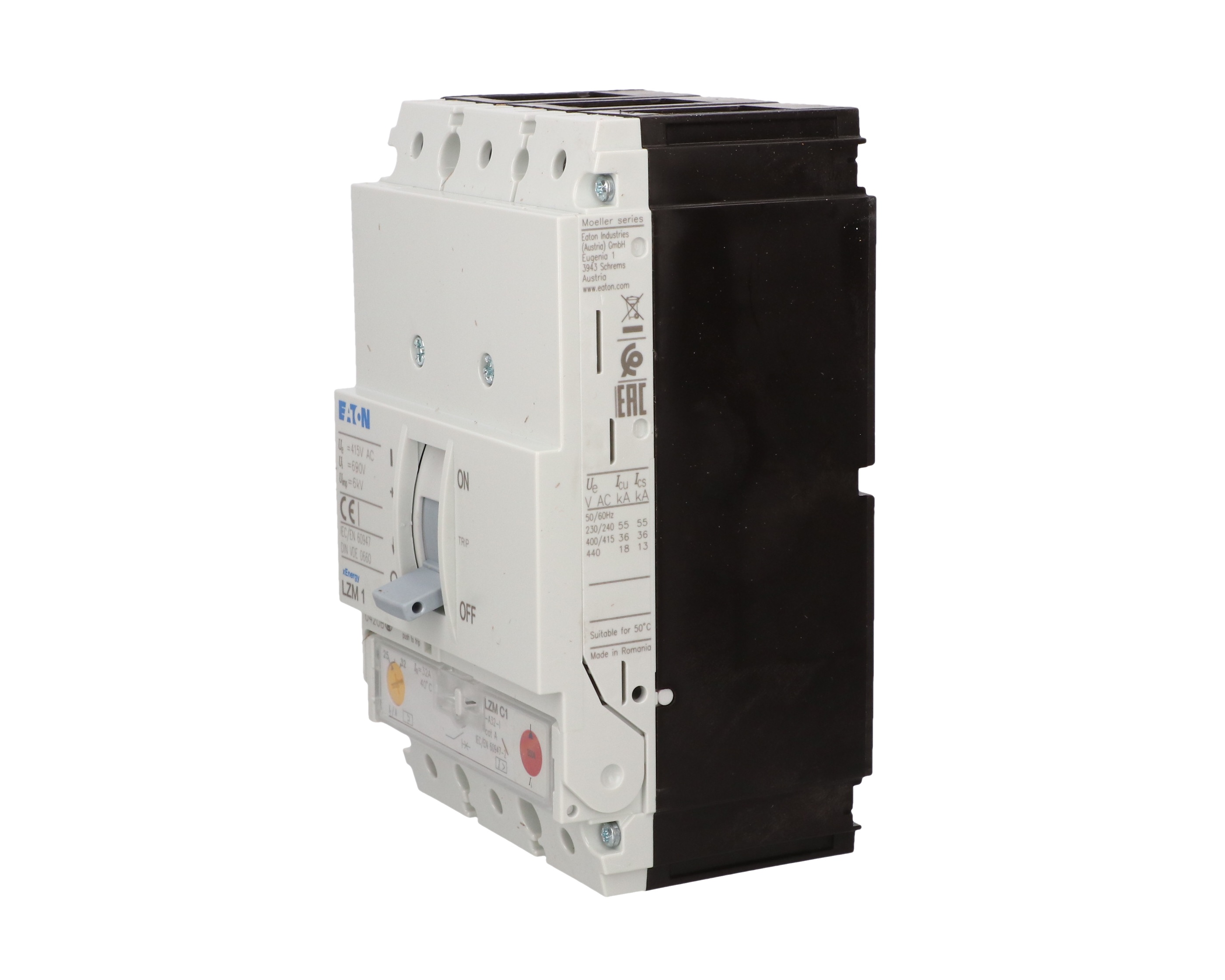 Wyłącznik mocy 32A 3P 36kA LZMC1-A32-I 111890 – EATON | TIM SA