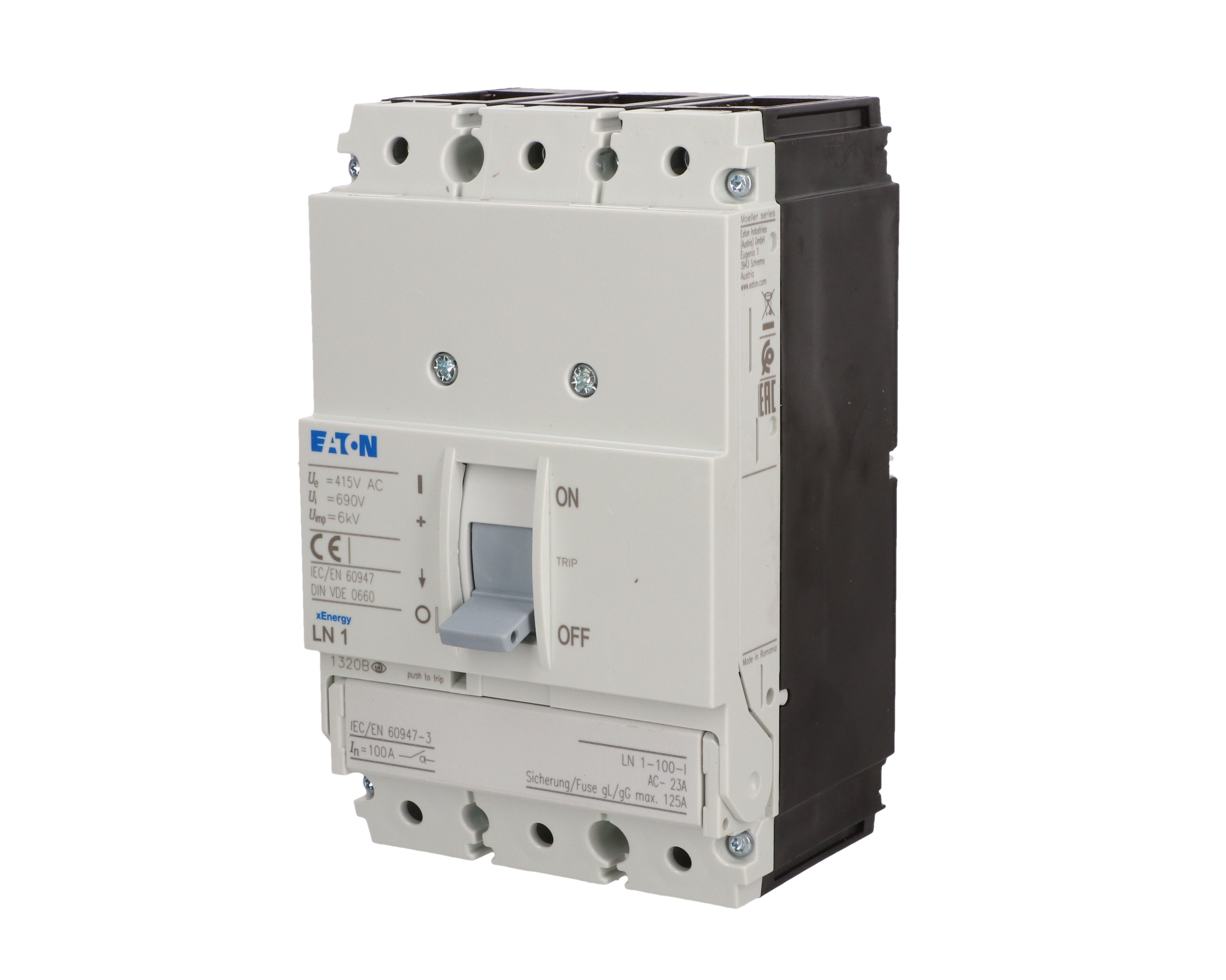 Rozłącznik mocy 3P 100A LN1-100-I 111995 – EATON | TIM SA