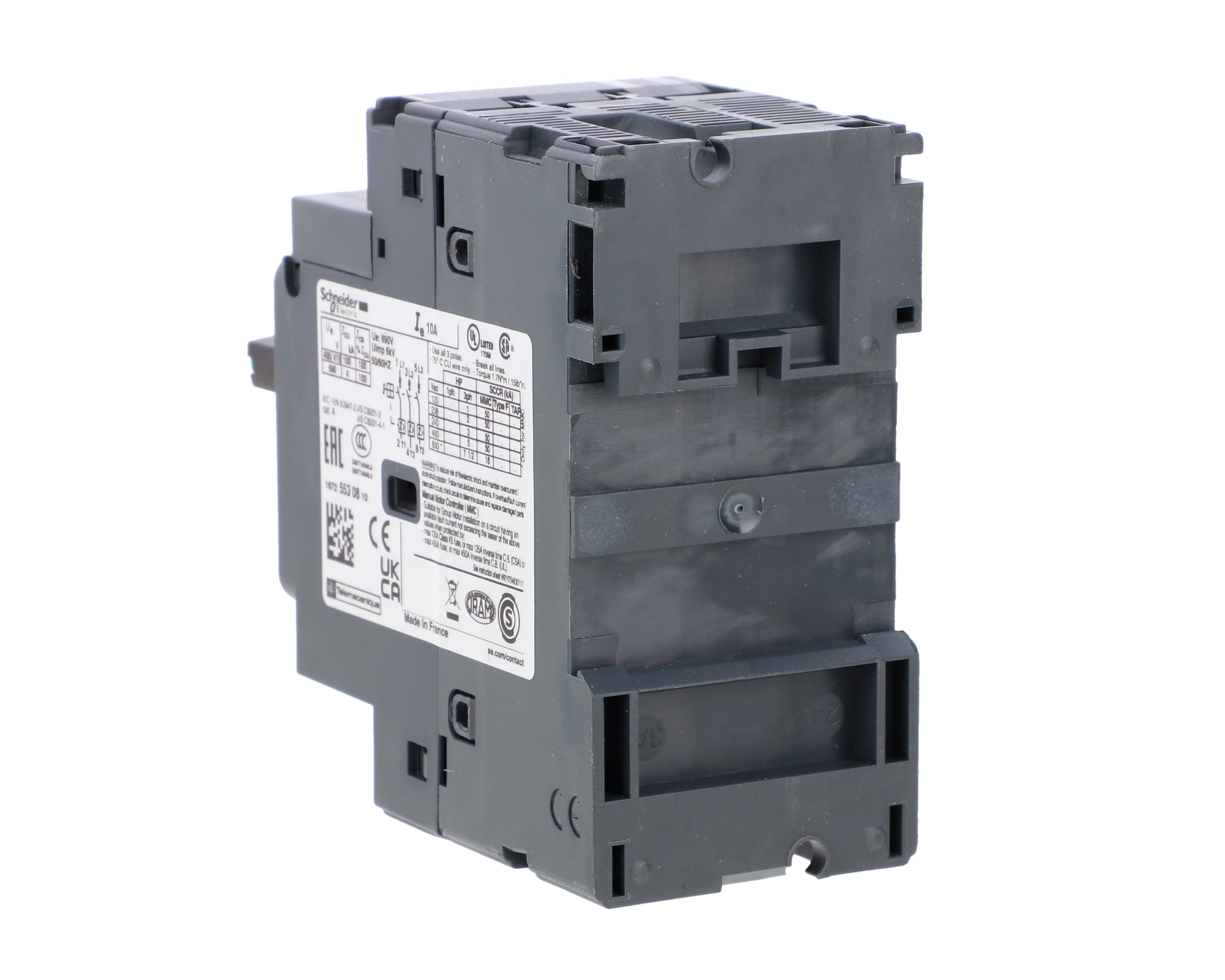 TeSys Deca Wyłącznik silnikowy 3P 4kW 10A GV2L14 – Schneider | TIM SA