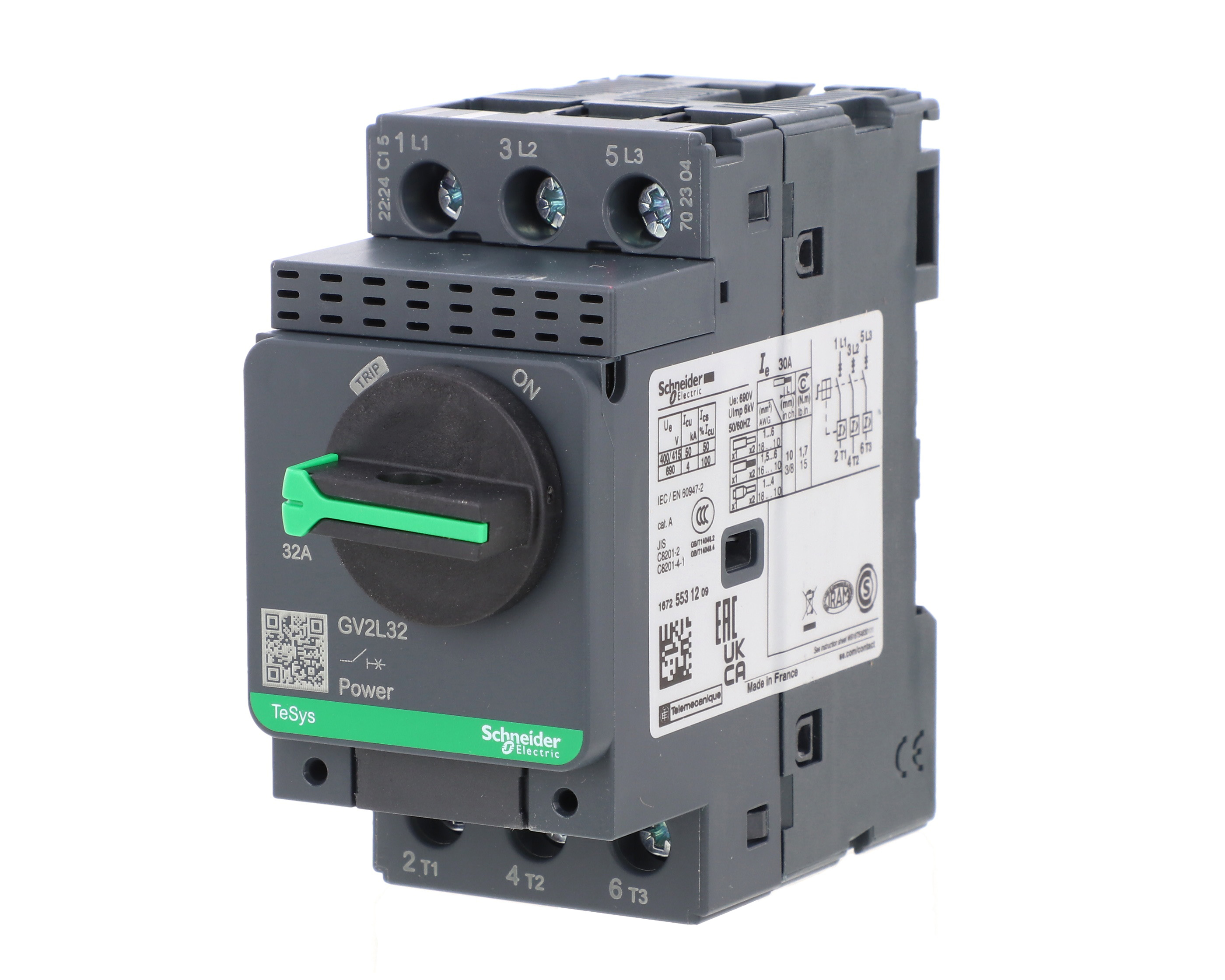 TeSys Deca Wyłącznik silnikowy 3P 15kW 32A GV2L32 – Schneider | TIM SA