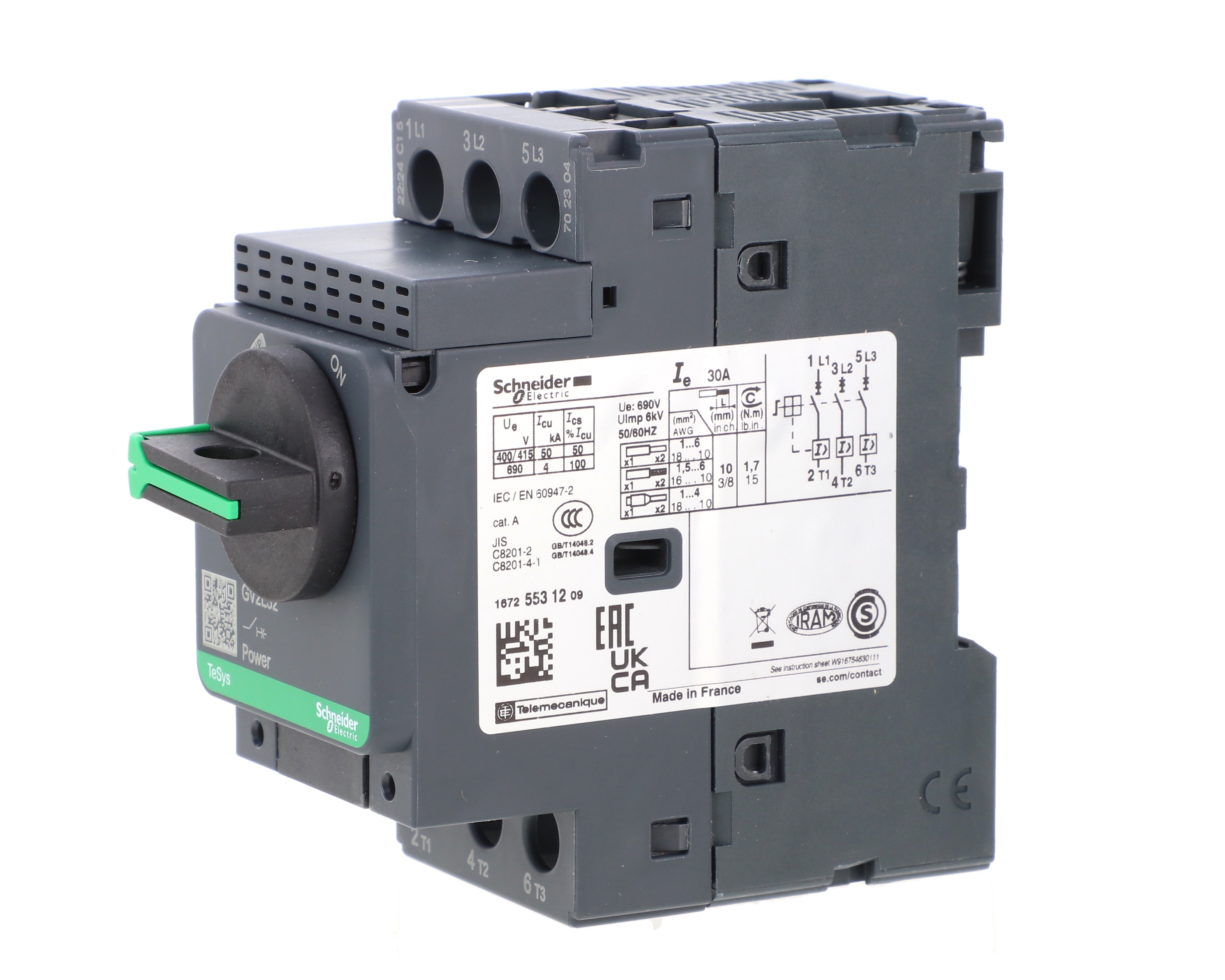 TeSys Deca Wyłącznik silnikowy 3P 15kW 32A GV2L32 – Schneider | TIM SA