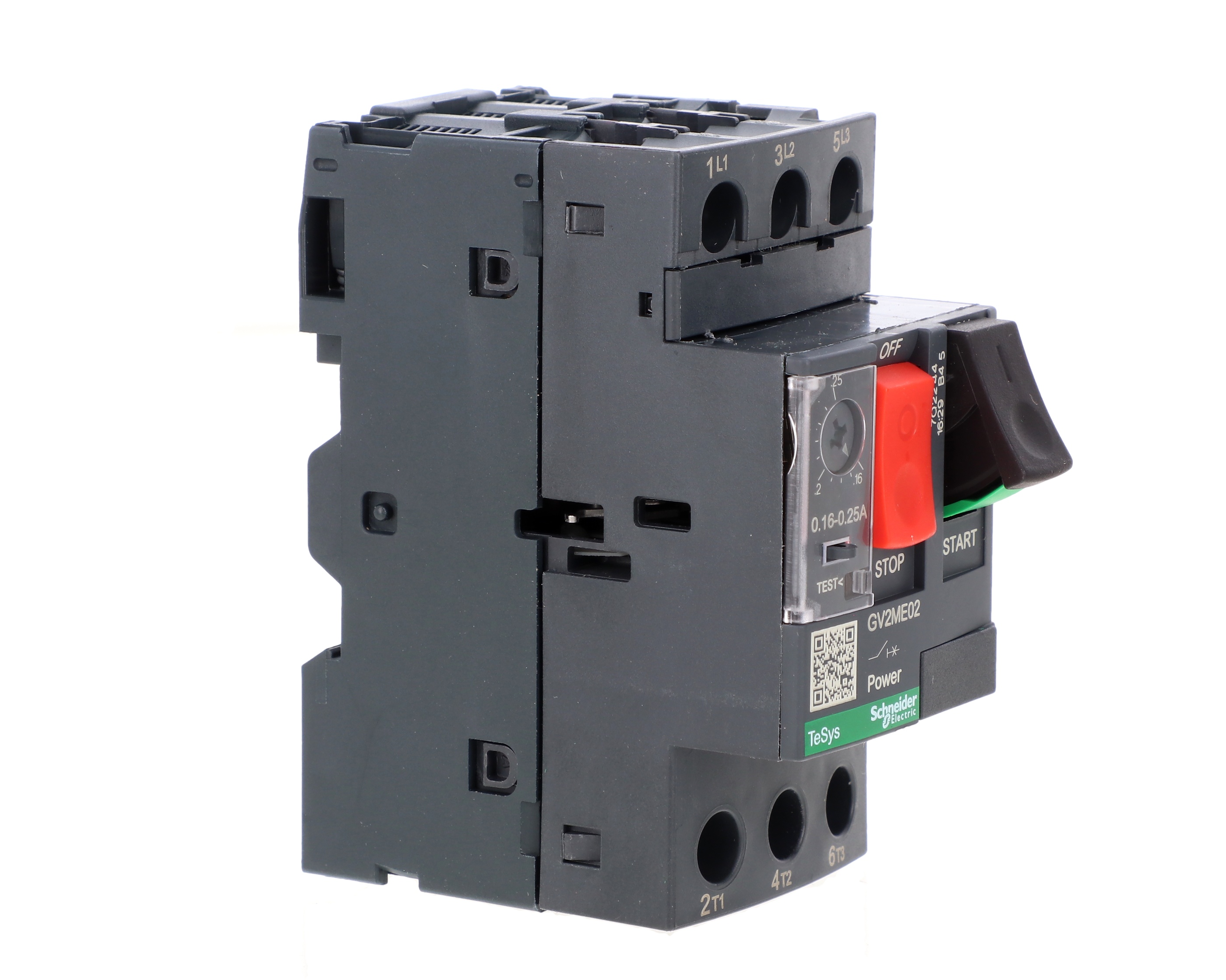 TeSys Deca Wyłącznik silnikowy 3P 0,06kW 0,16-0,25A GV2ME02 – Schneider ...