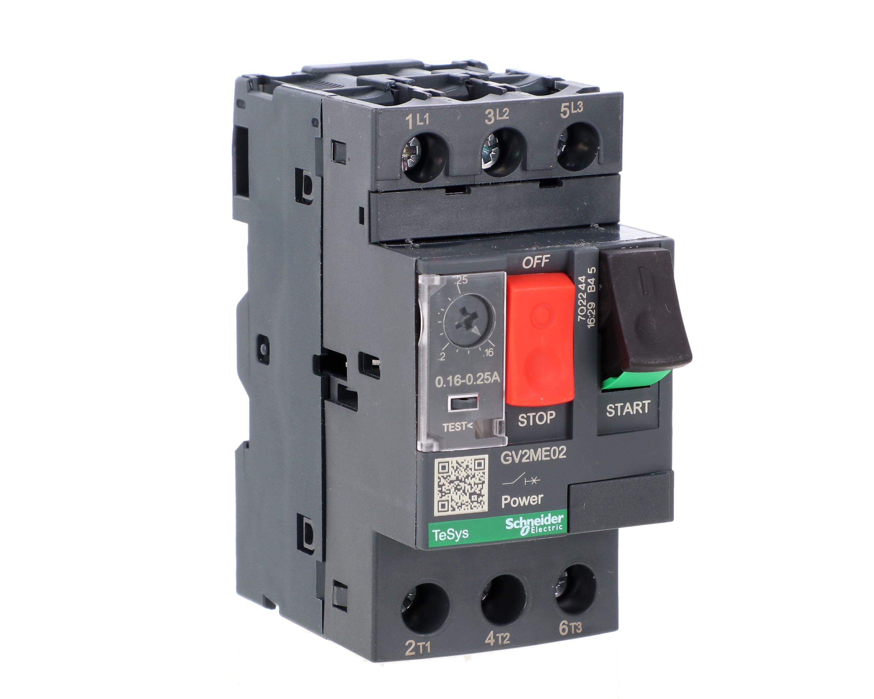 TeSys Deca Wyłącznik silnikowy 3P 0,06kW 0,16-0,25A GV2ME02 – Schneider ...