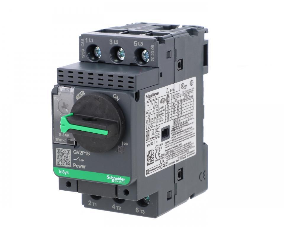 TeSys Deca Wyłącznik silnikowy 3P 5,5kW 9-14A GV2P16 – Schneider | TIM SA