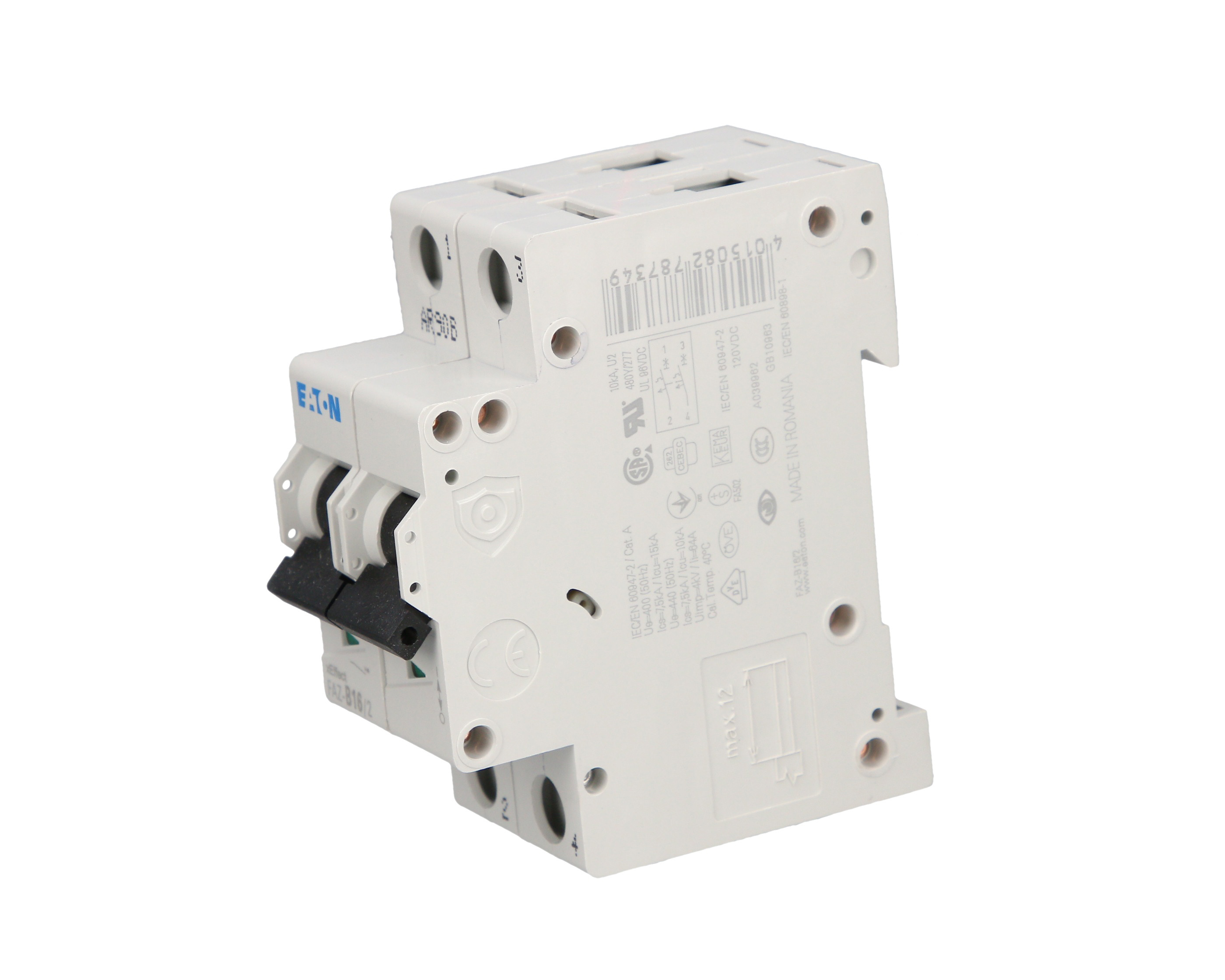 Wyłącznik nadprądowy 2P B 16A 15kA AC FAZ B16/2 278734 – EATON | TIM SA