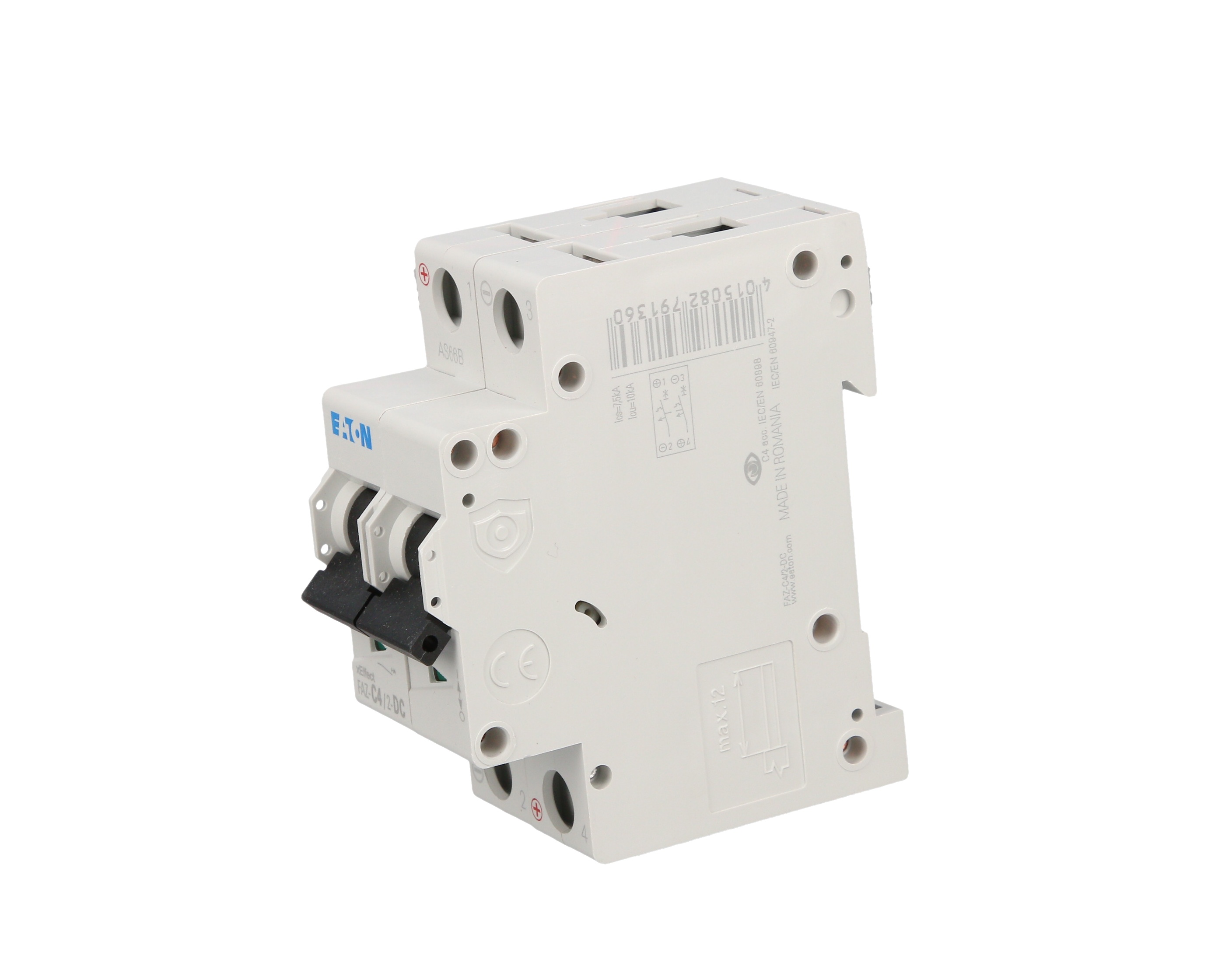 Wyłącznik nadprądowy 2P C 4A 15kA DC FAZ C4/2-DC 279136 – EATON | TIM SA