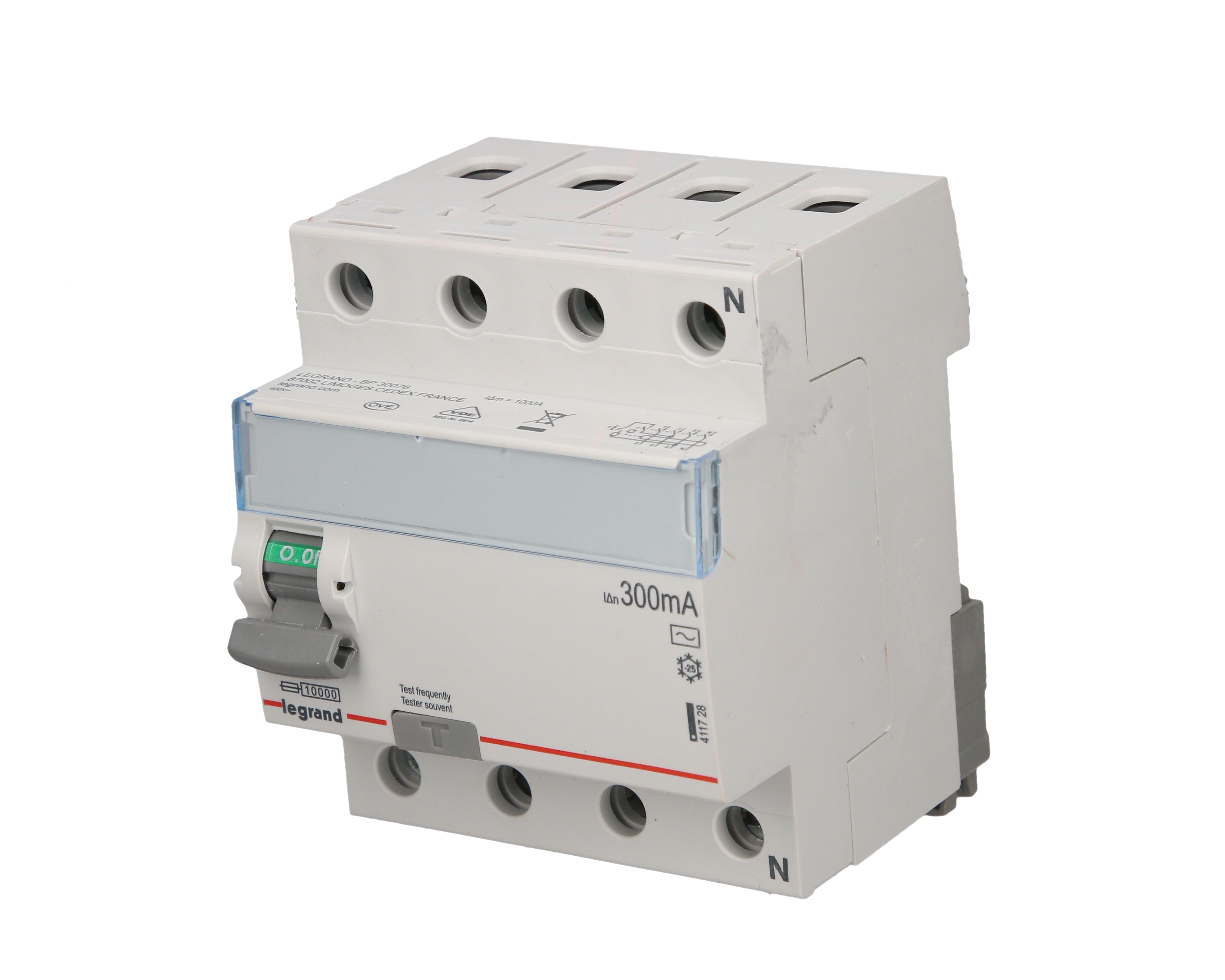 Wyłącznik różnicowoprądowy 4P 40A 0,3A typ AC P304 TX3 411728 – LEGRAND ...