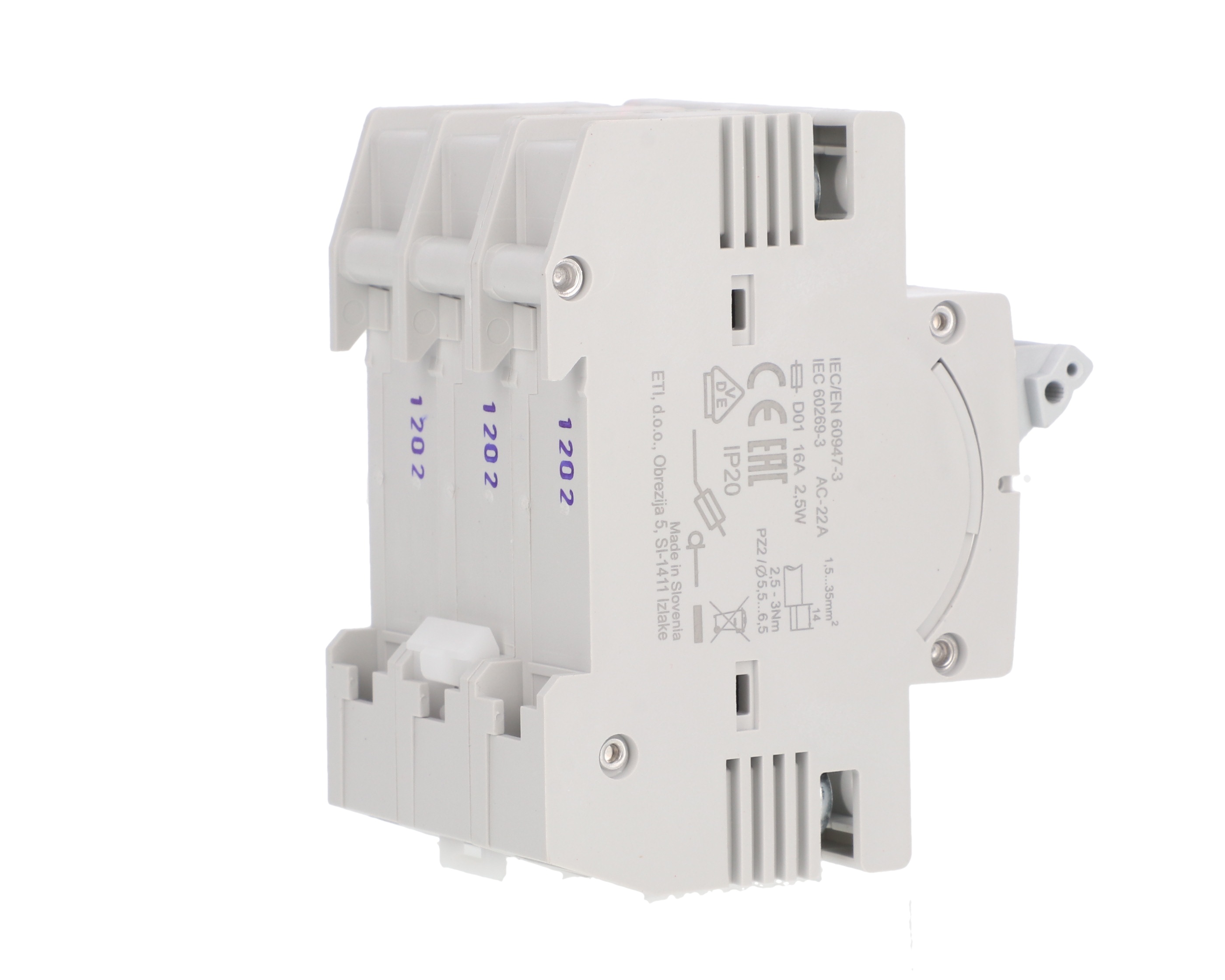 Rozłącznik bezpiecznikowy 3P 6A 3P D01 VLD01 002261011 – ETI-POLAM | TIM SA