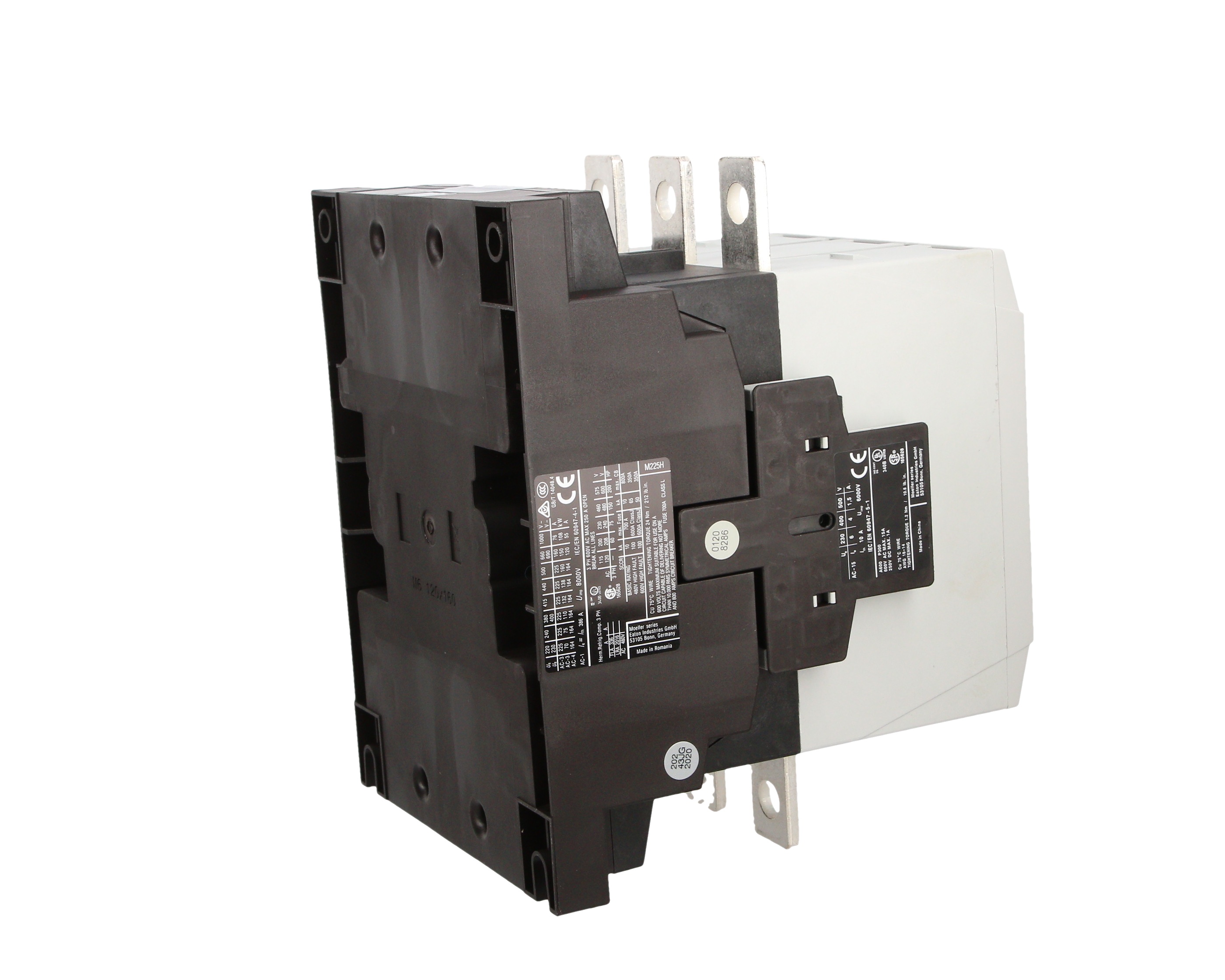 Stycznik mocy 225A 110kW 3P 190-240V AC 2Z 2R DILM225A/22(RAC240 ...