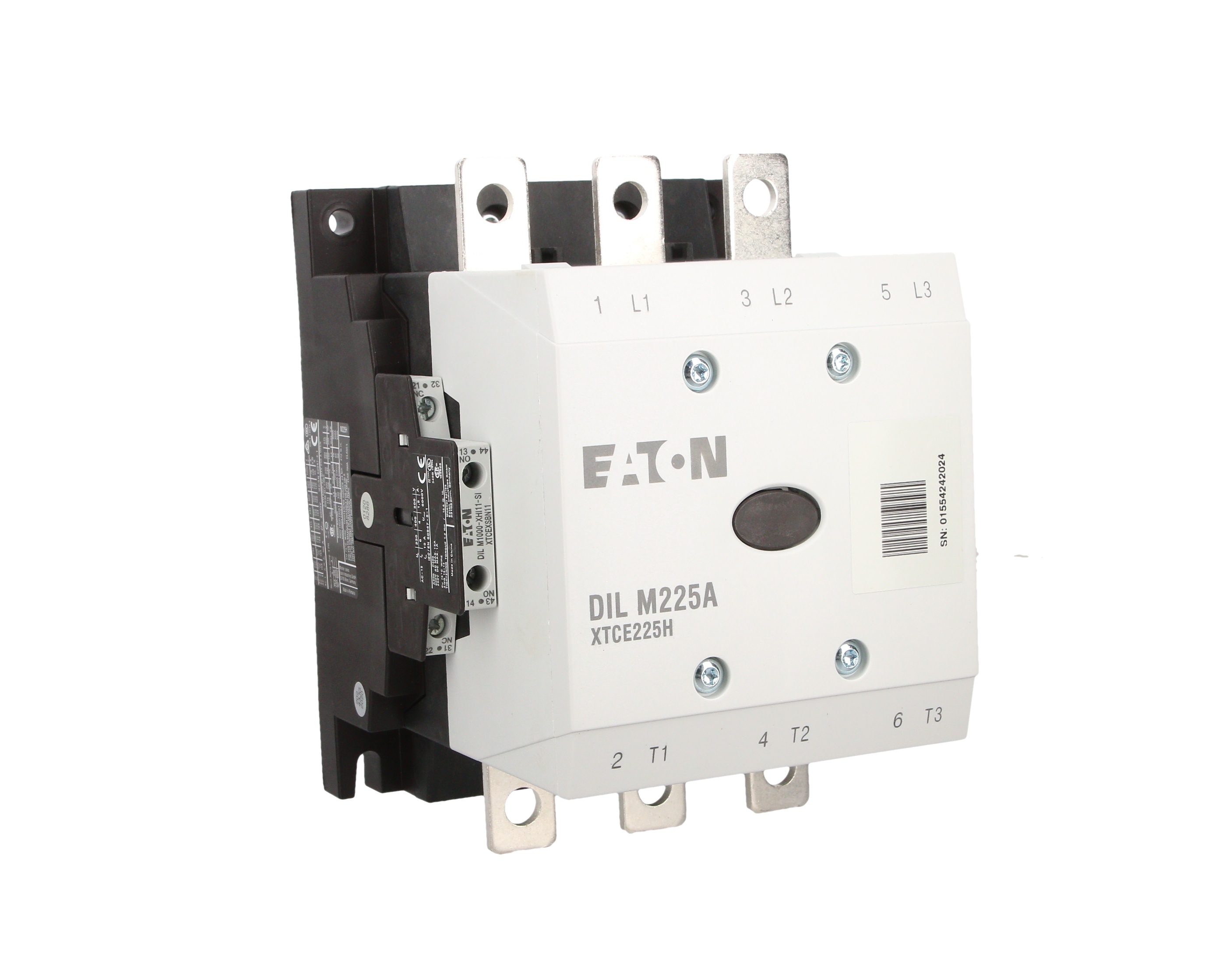 Stycznik mocy 225A 110kW 3P 190-240V AC 2Z 2R DILM225A/22(RAC240 ...